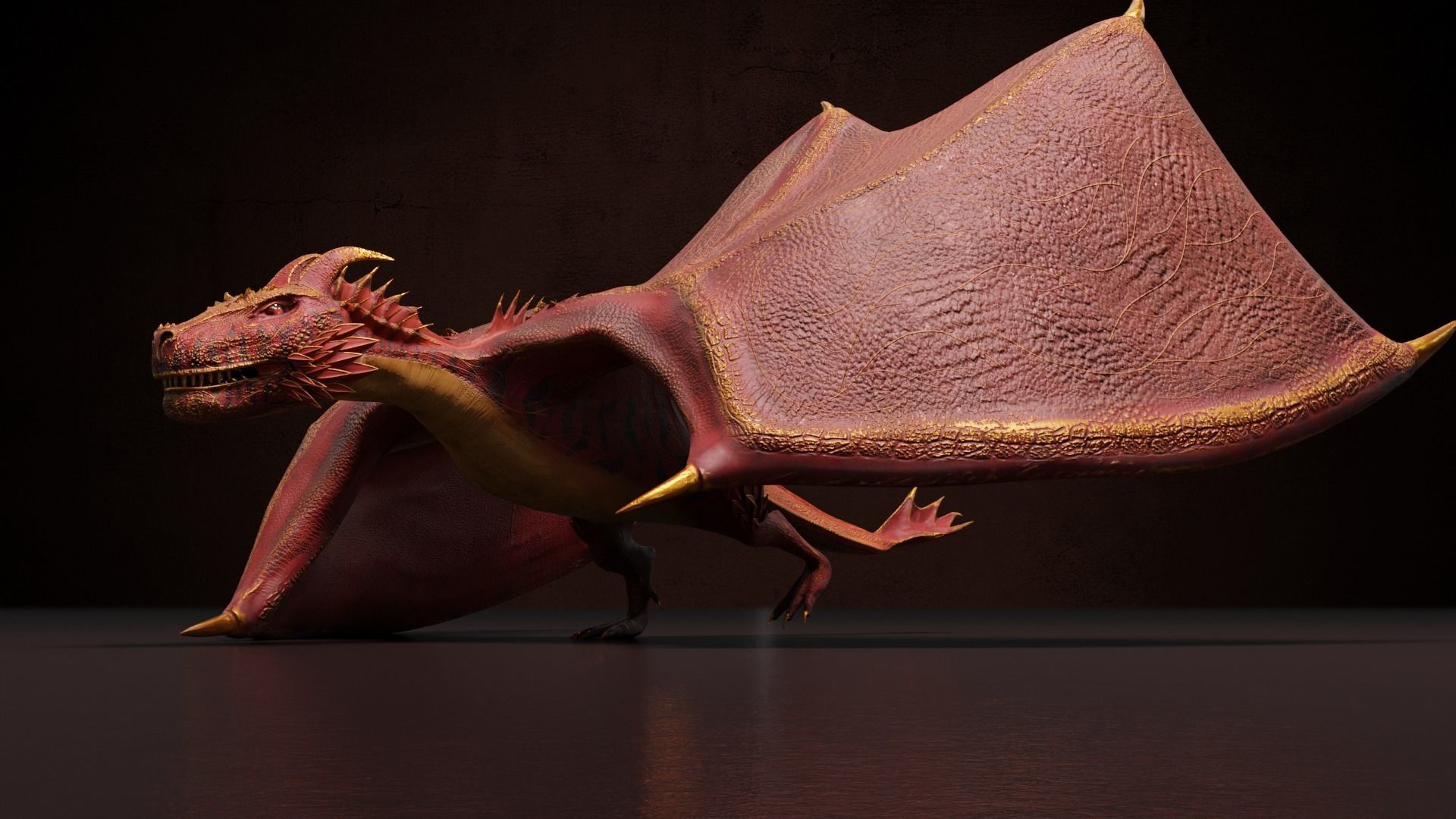 3D model Armored Dragon VR / AR / low-poly | CGTrader