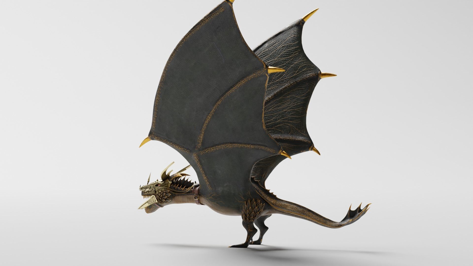 3D model Armored Dragon VR / AR / low-poly | CGTrader