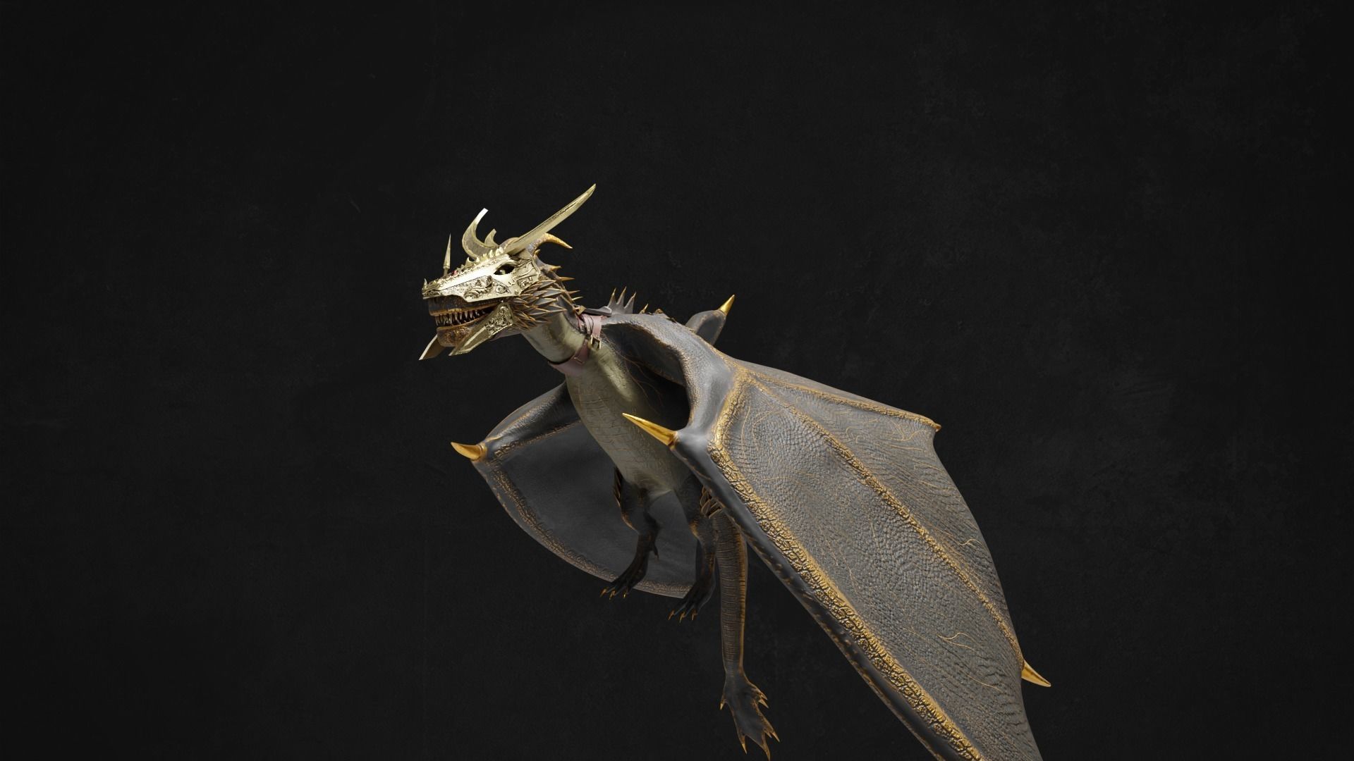 3D model Armored Dragon VR / AR / low-poly | CGTrader