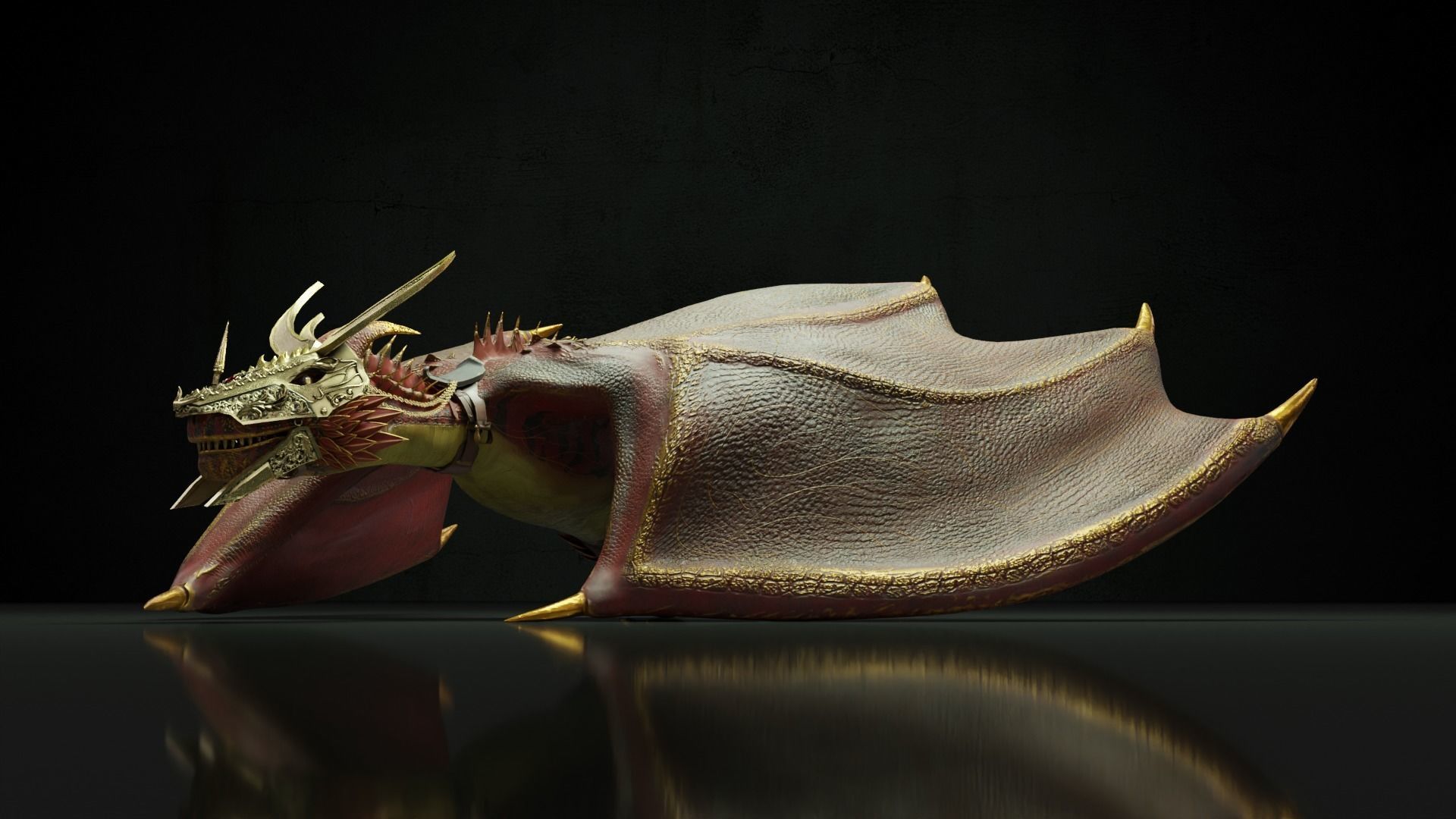 3D model Armored Dragon VR / AR / low-poly | CGTrader