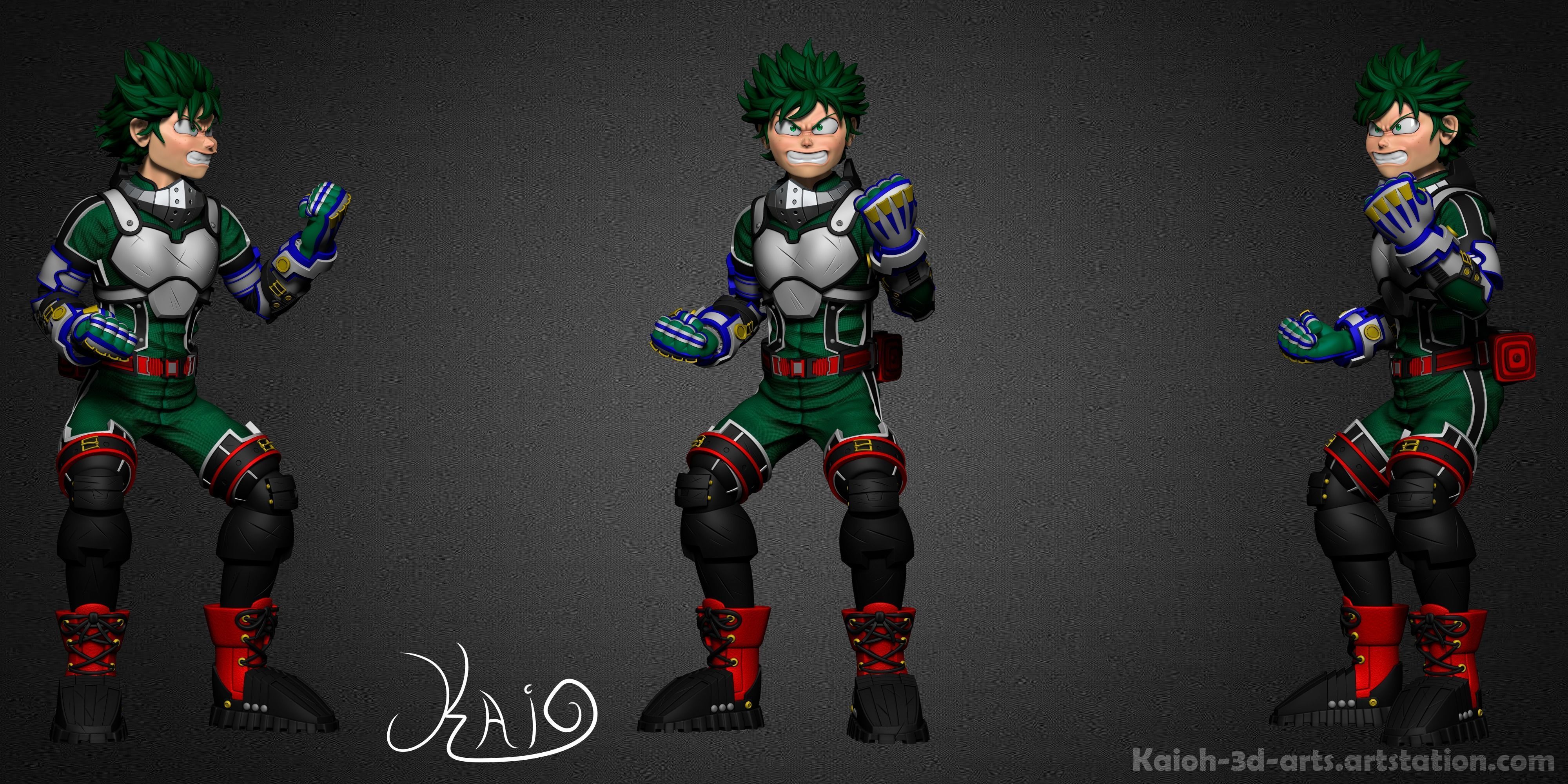 MHA - Midoriya - Deku STL 3D model 3D printable | CGTrader