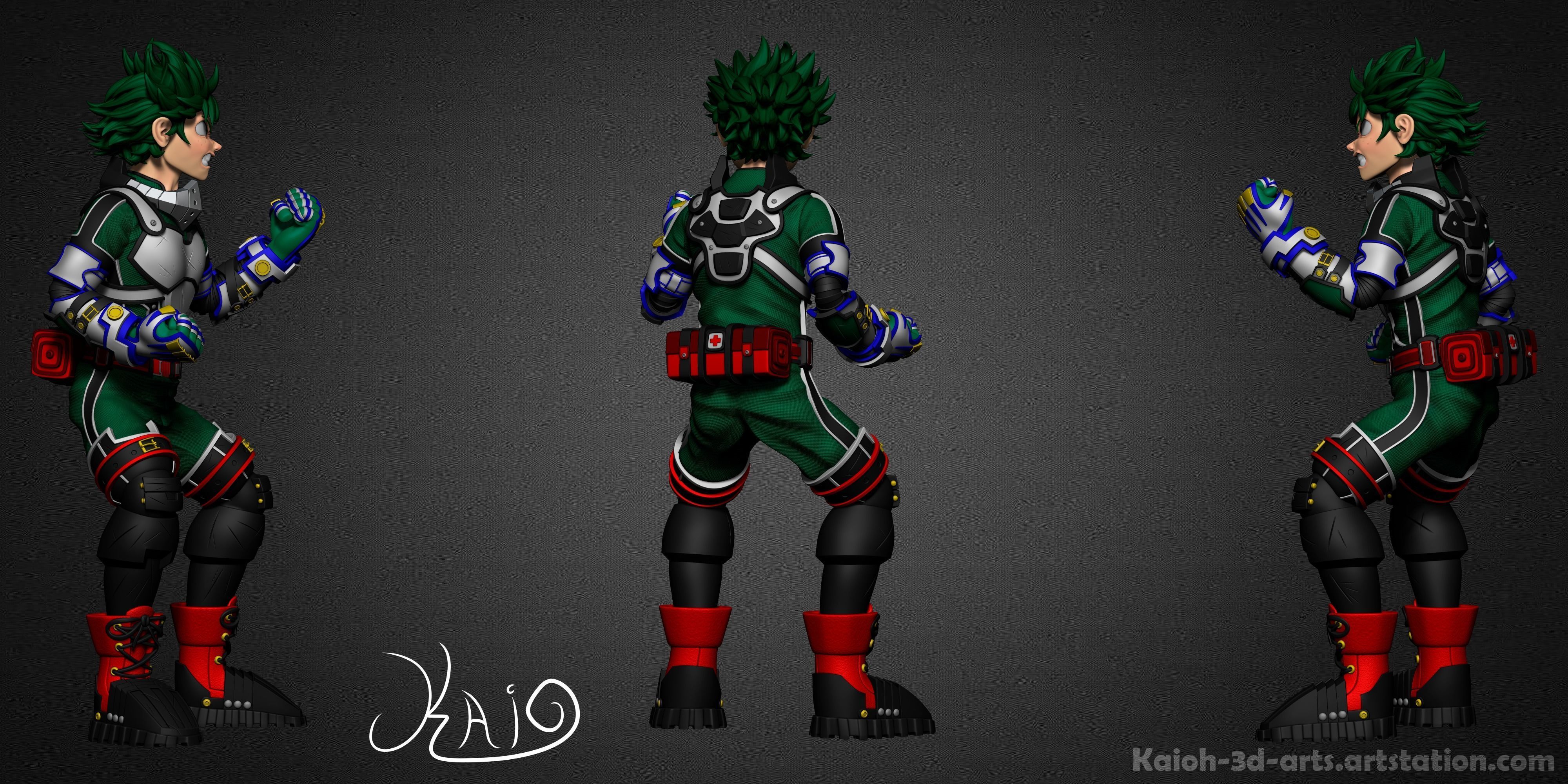 MHA - Midoriya - Deku STL 3D model 3D printable | CGTrader