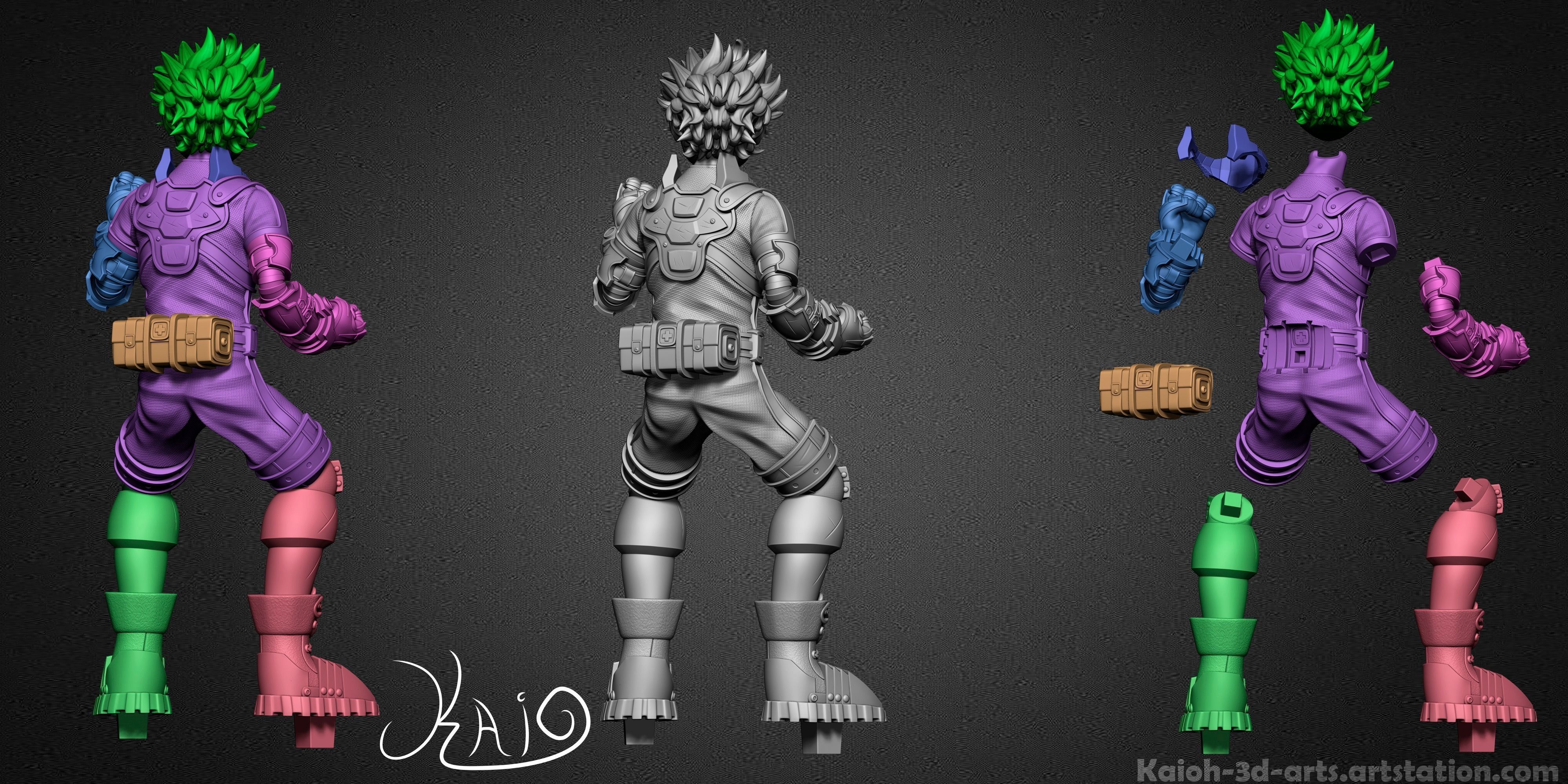 MHA - Midoriya - Deku STL 3D model 3D printable | CGTrader