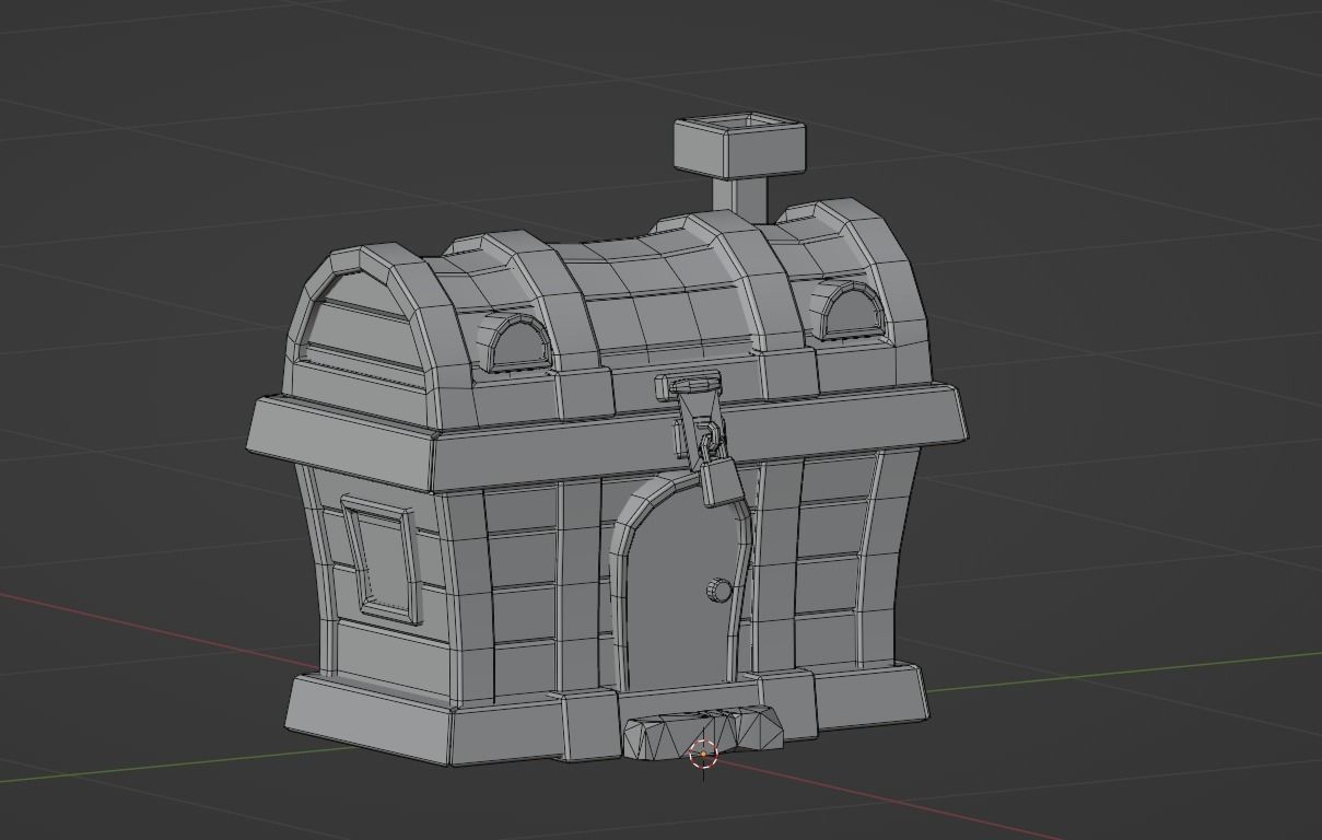 3D model Stylized chest house VR / AR / low-poly | CGTrader