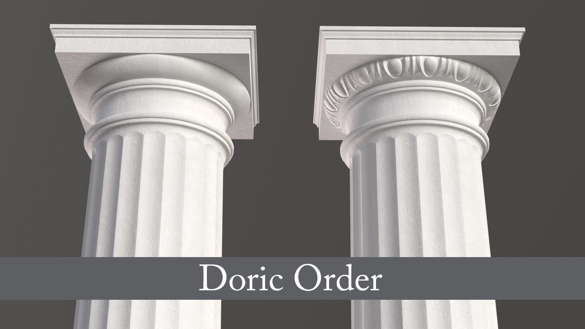 3D model Columns of Classical Architectural Orders VR / AR / low-poly | CGTrader