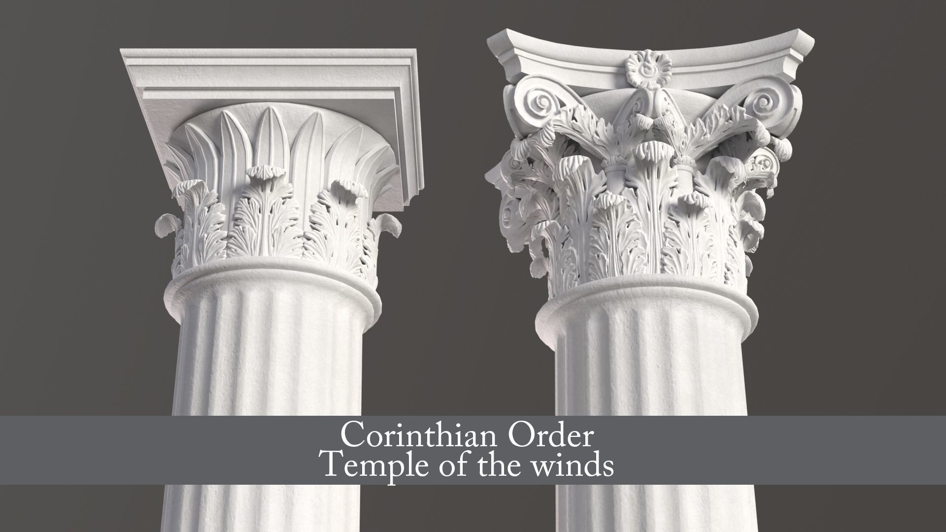 3D model Columns of Classical Architectural Orders VR / AR / low-poly | CGTrader