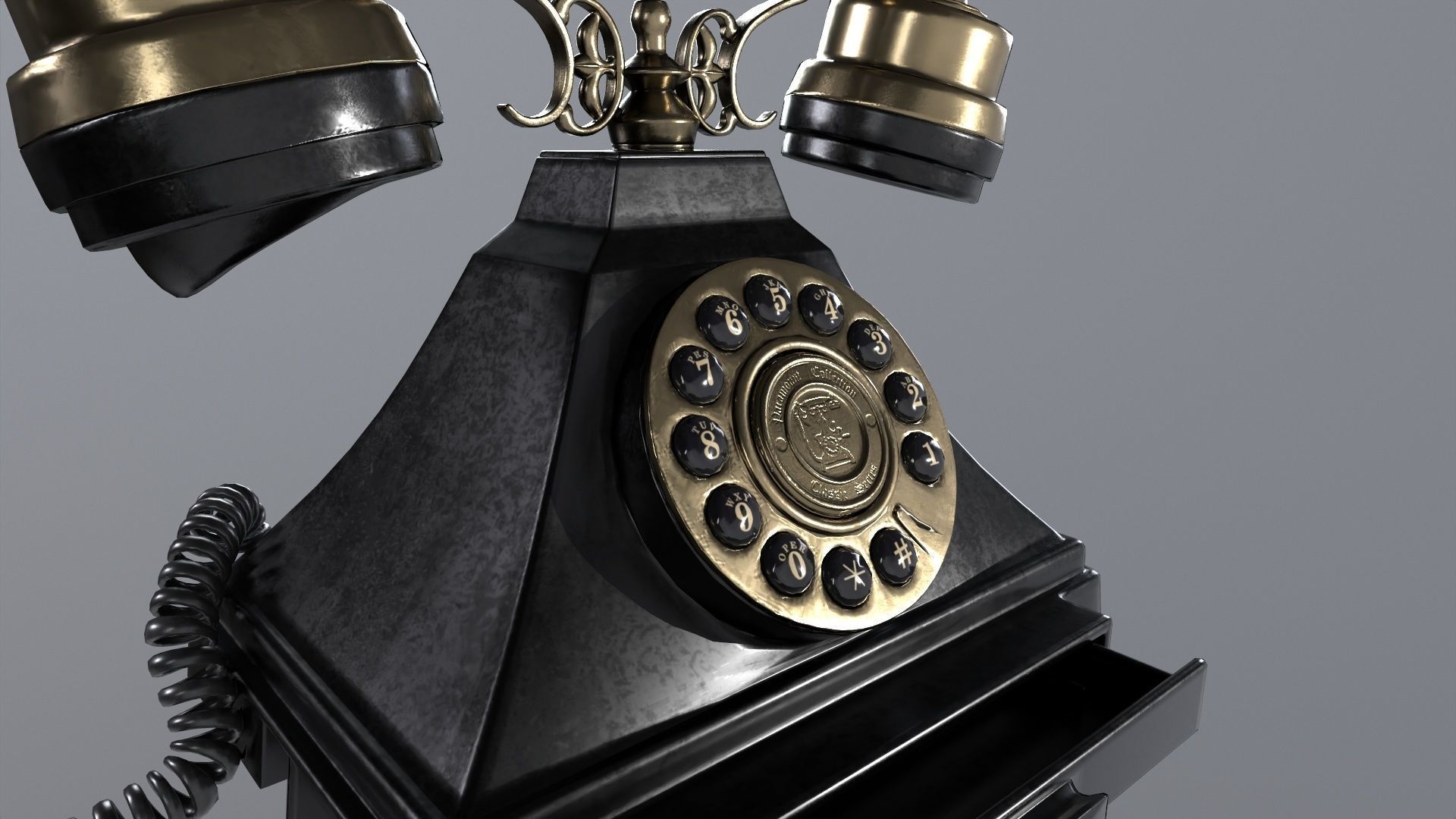 3D model 3D Low-poly Retro Decorative Phone 1938 The Royal Victor Duke ...