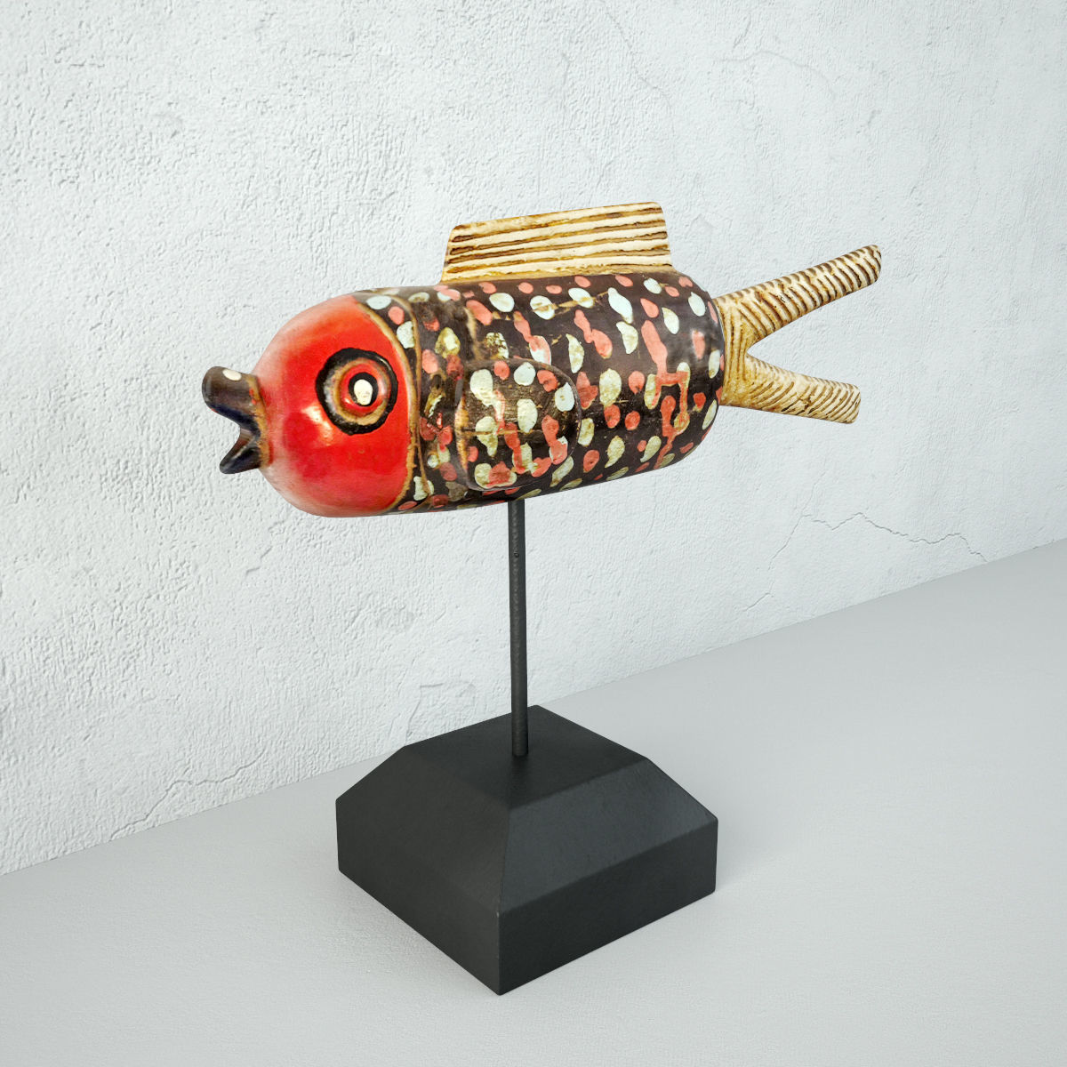Mali Wood Bozo Fish Puppet 1 3D model | CGTrader