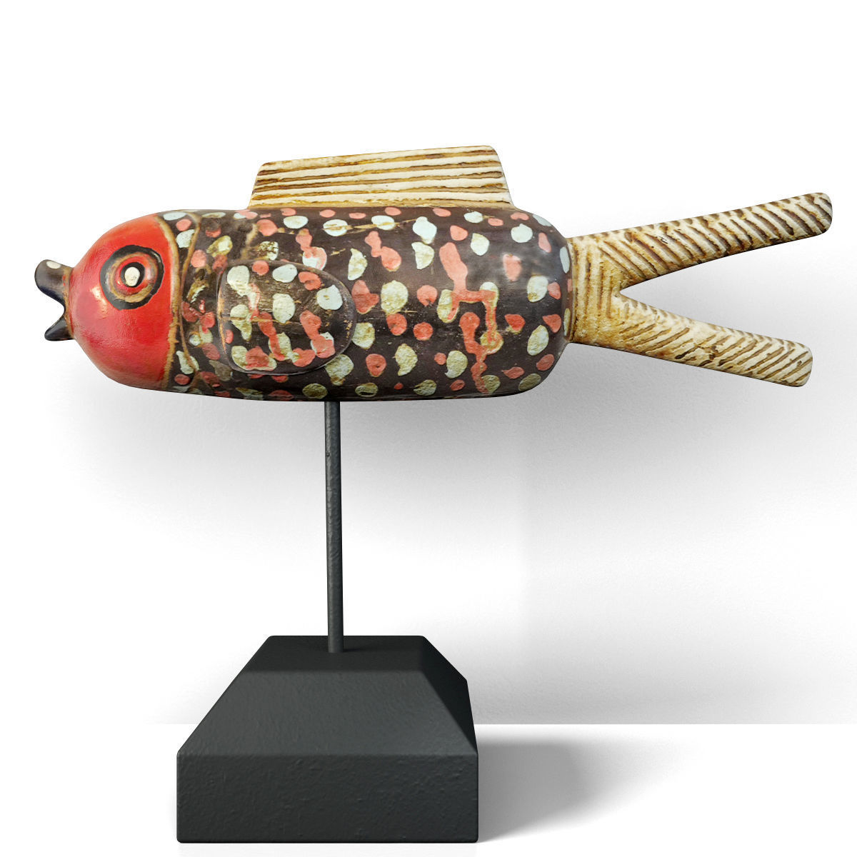 Mali Wood Bozo Fish Puppet 1 3D model | CGTrader