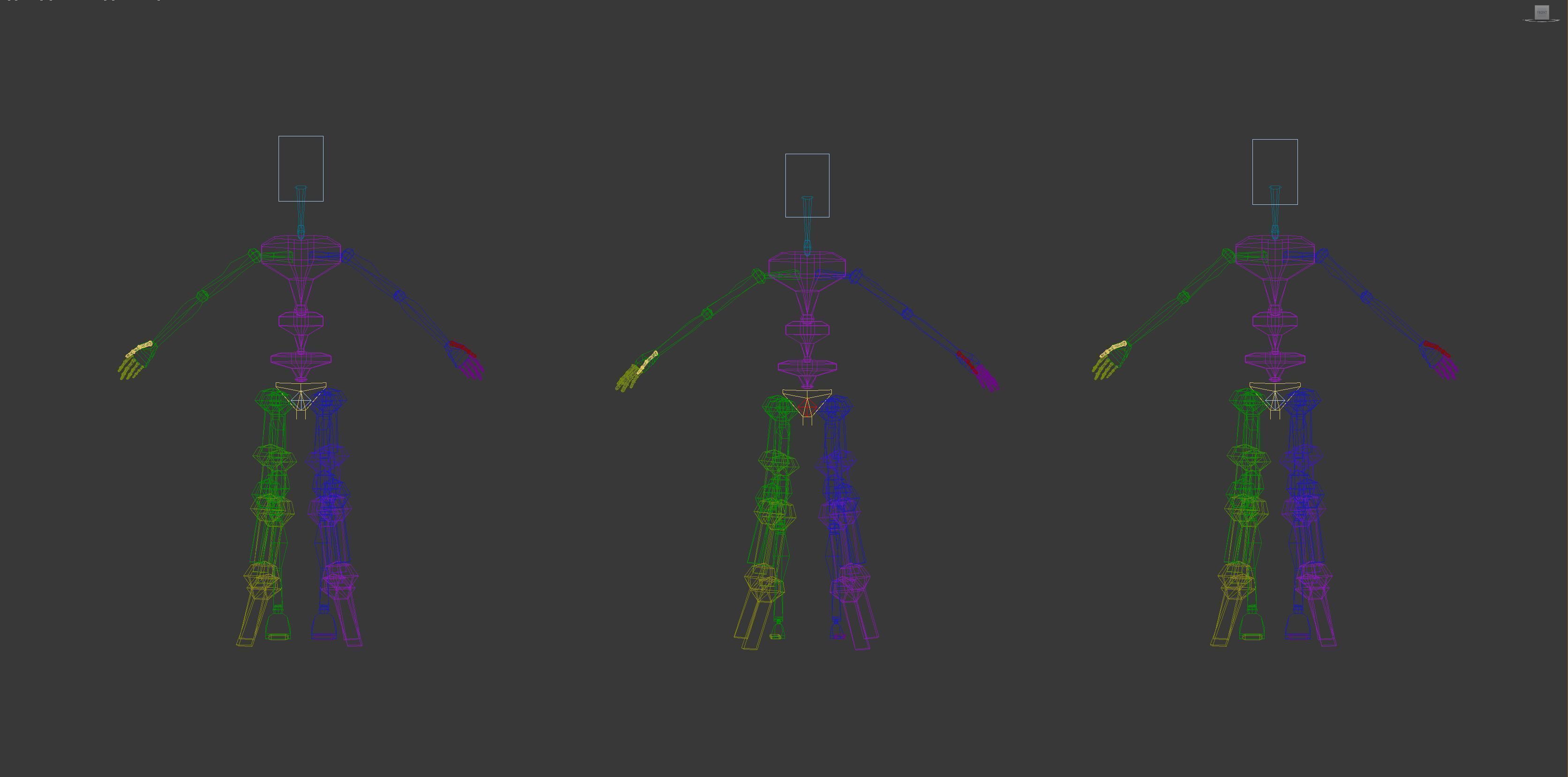Ink man animation 3D model animated rigged | CGTrader
