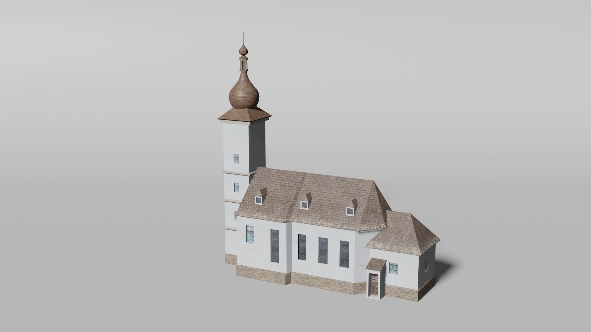 Rural Bavarian church building 3D model | CGTrader