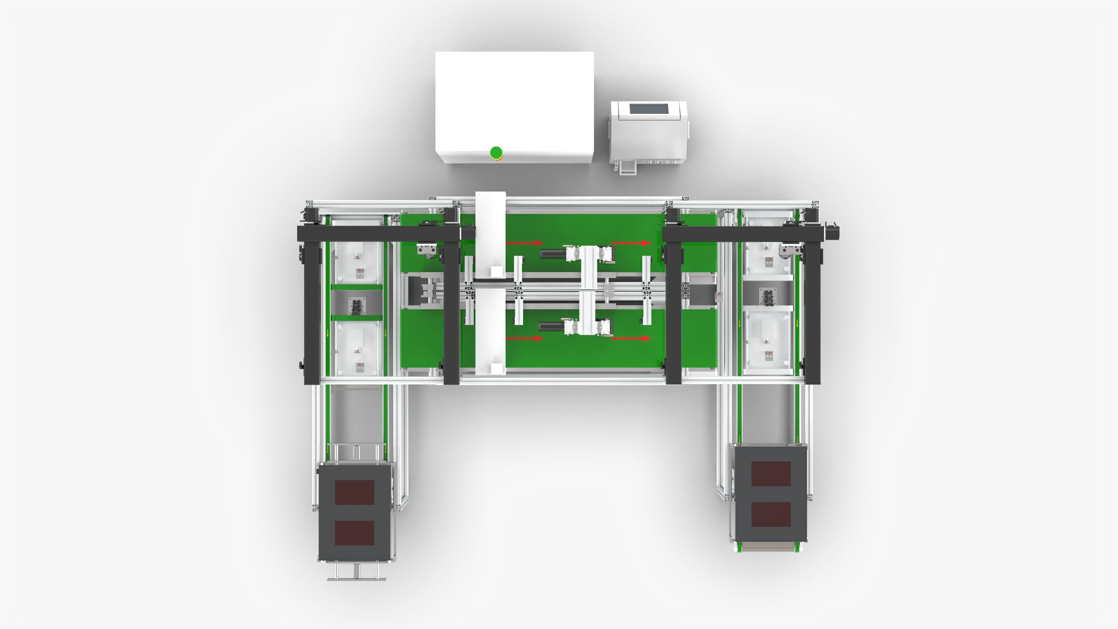 Fully Automatic Loading and Unloading Tray Scanning Machine 3D model | CGTrader
