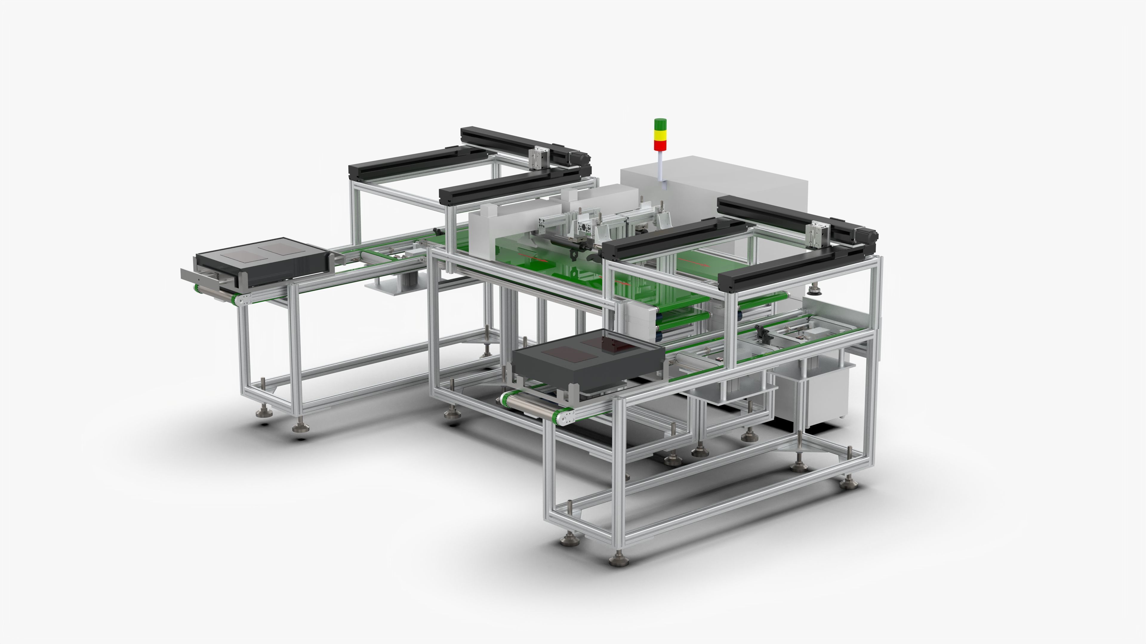 Fully Automatic Loading and Unloading Tray Scanning Machine 3D model | CGTrader