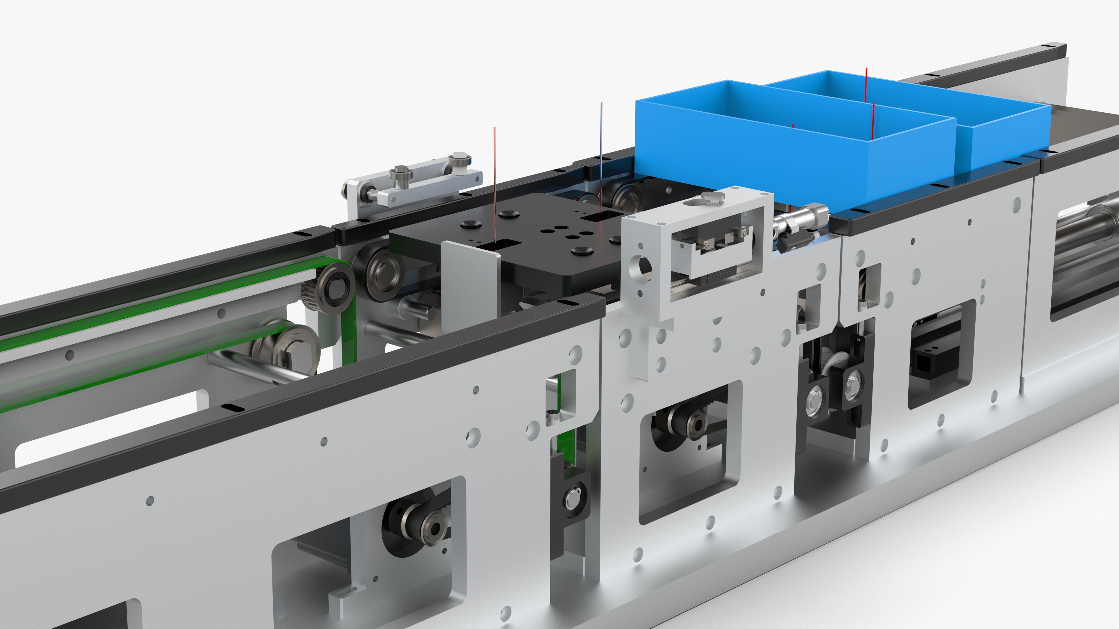 Box Conveyor Belt Line 3D model | CGTrader