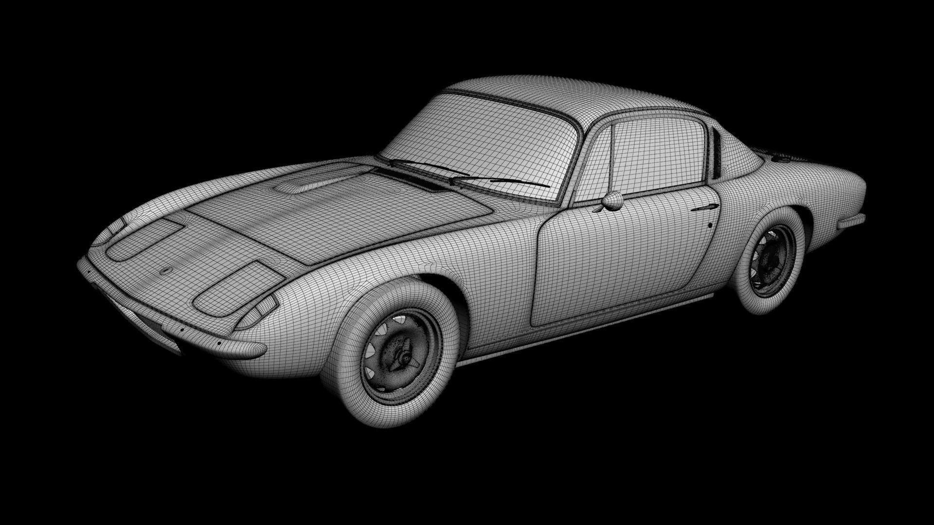 Lotus Elan Plus2 Coupe 3D model | CGTrader