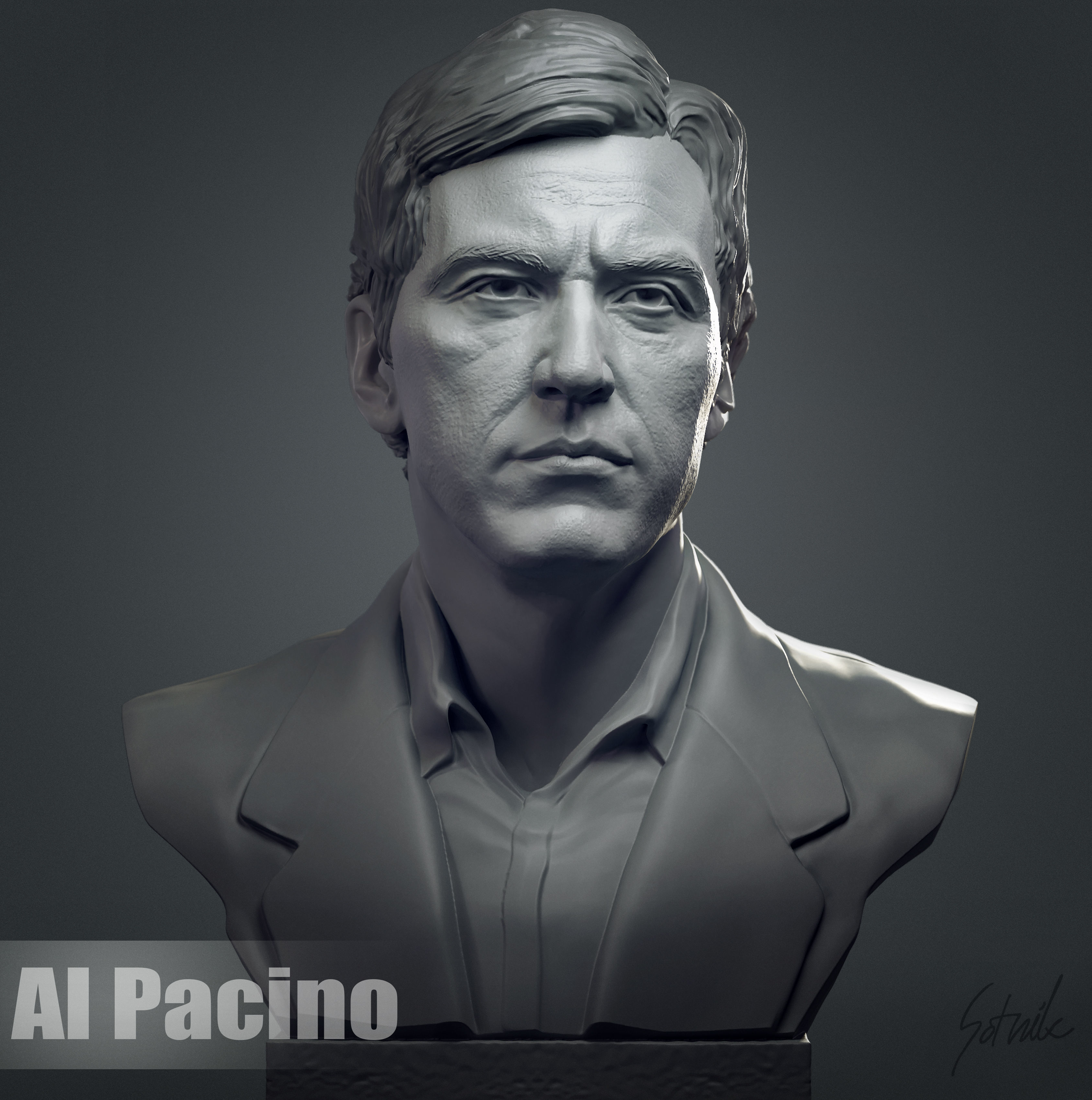 Al Pacino 3D model 3D printable | CGTrader