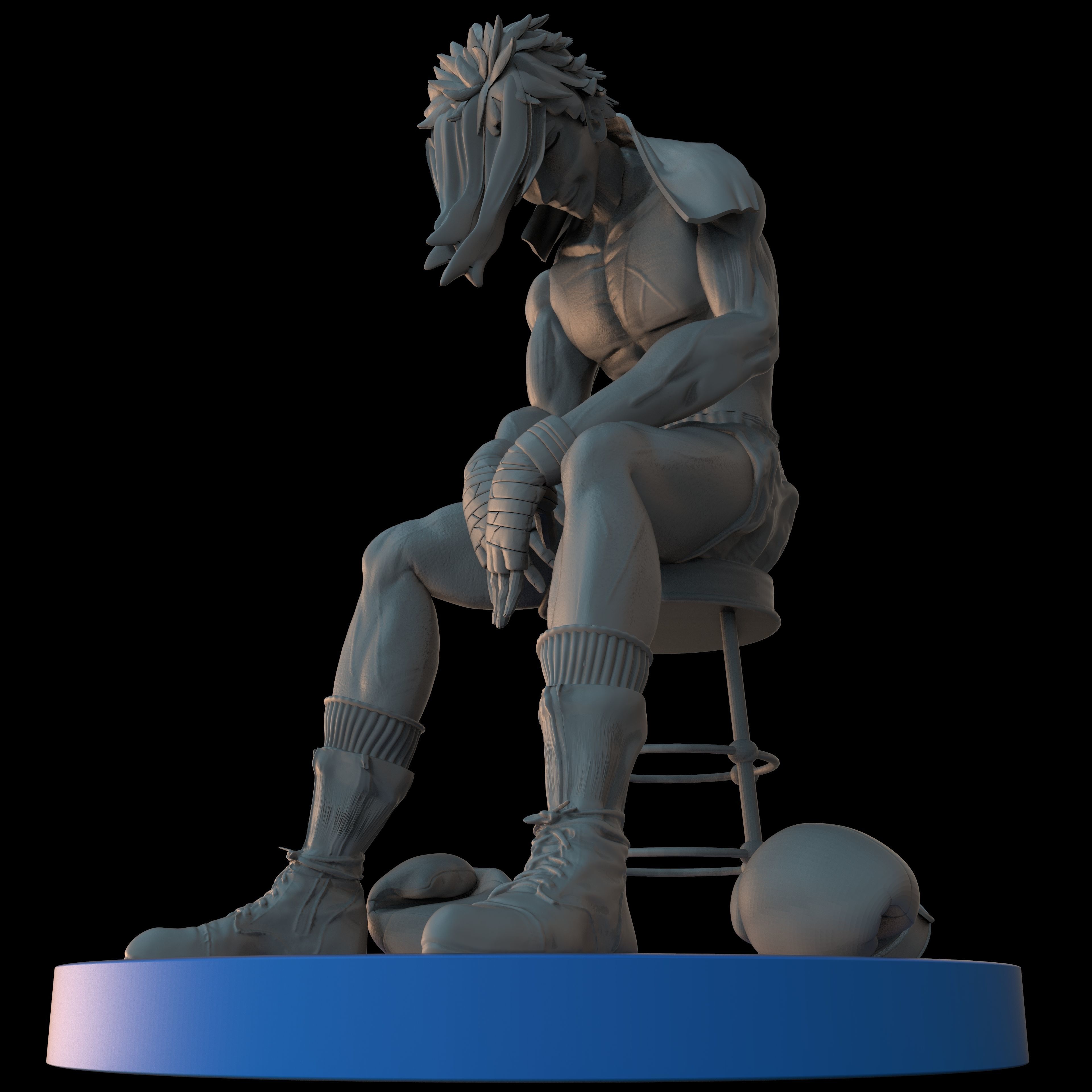 Rocky joe Tomorrow s Joe - ring pose 3D model 3D printable | CGTrader