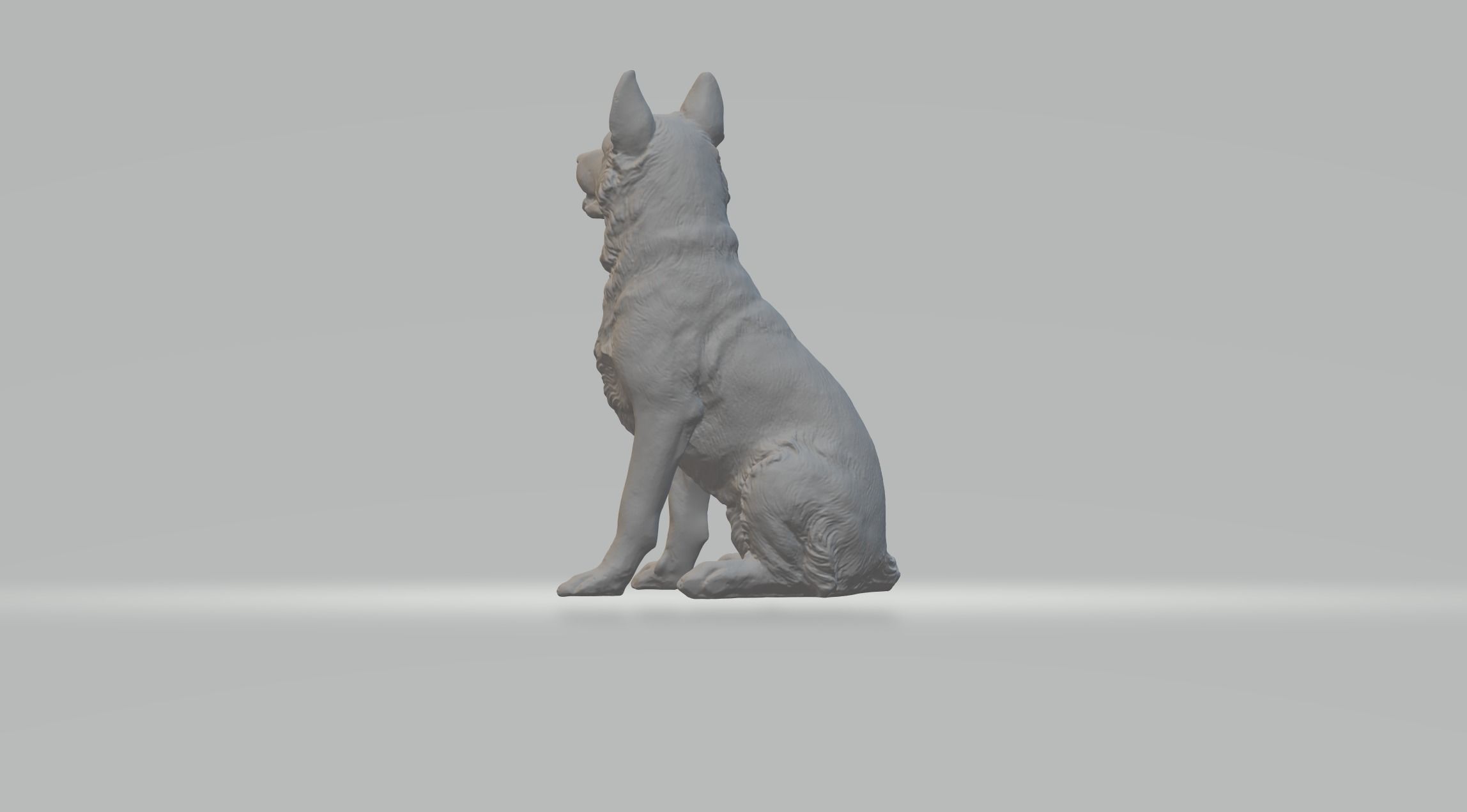 German Shepherd 3D model 3D printable | CGTrader
