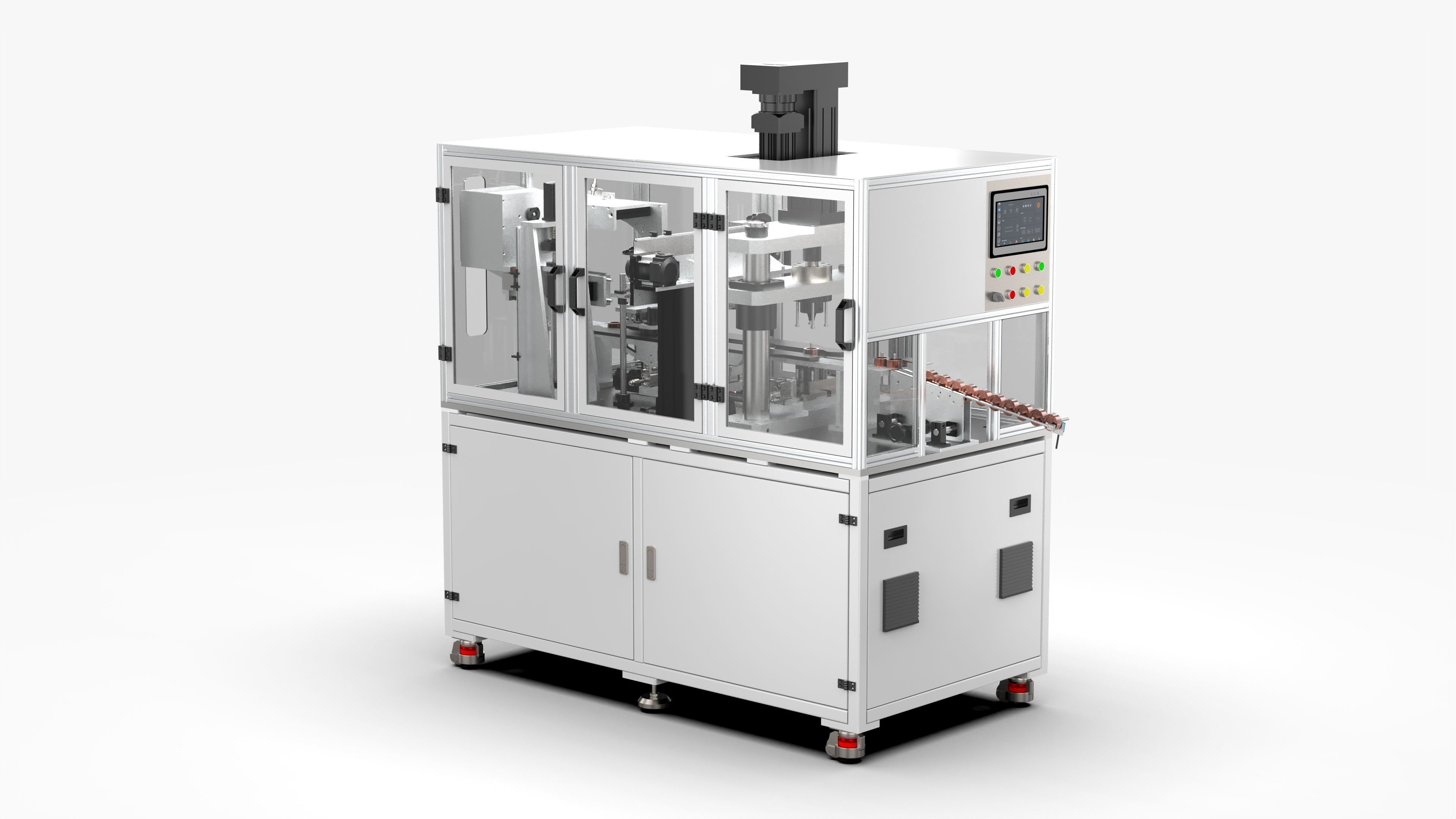 Automatic Permanent Magnet Rotor Into Shaft Assembly Machine 3D model ...