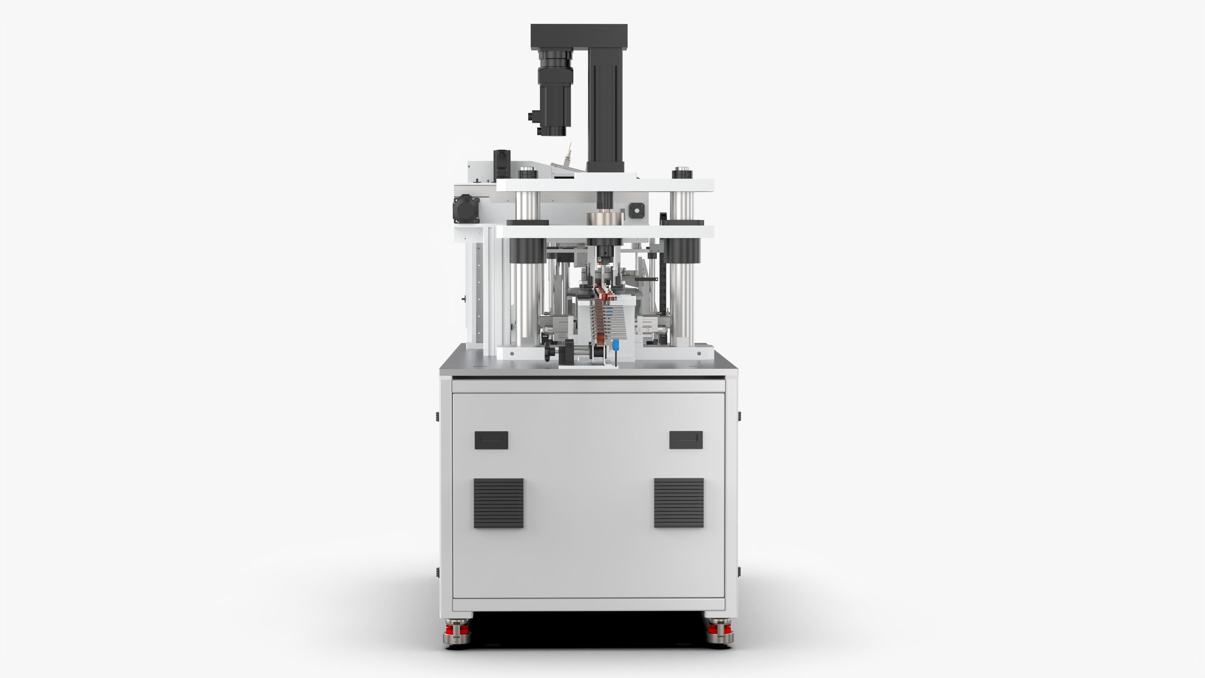 Automatic Permanent Magnet Rotor Into Shaft Assembly Machine 3D model ...