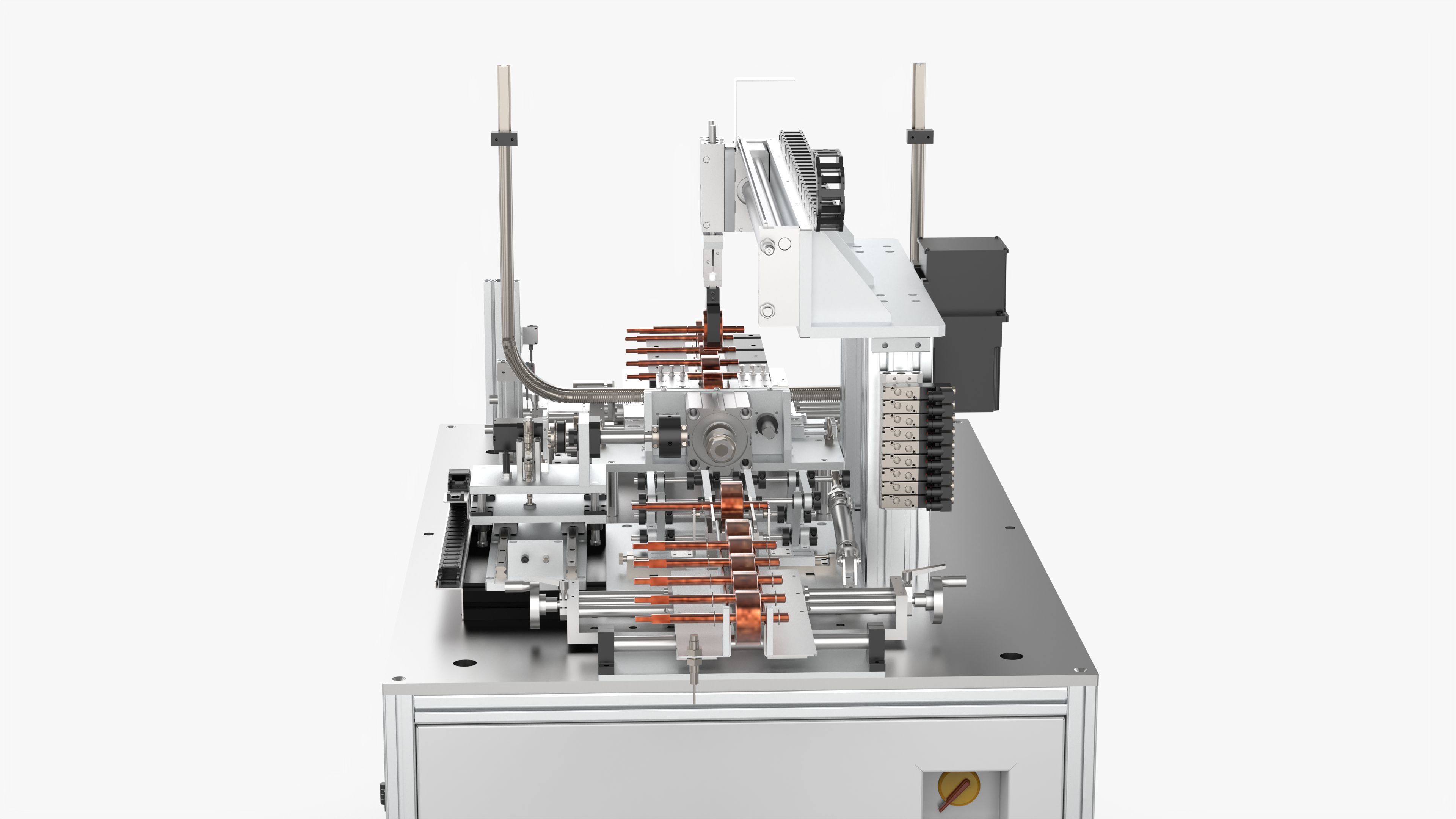 Spring and Anti-Rust Oil Assembly Machine 3D model | CGTrader