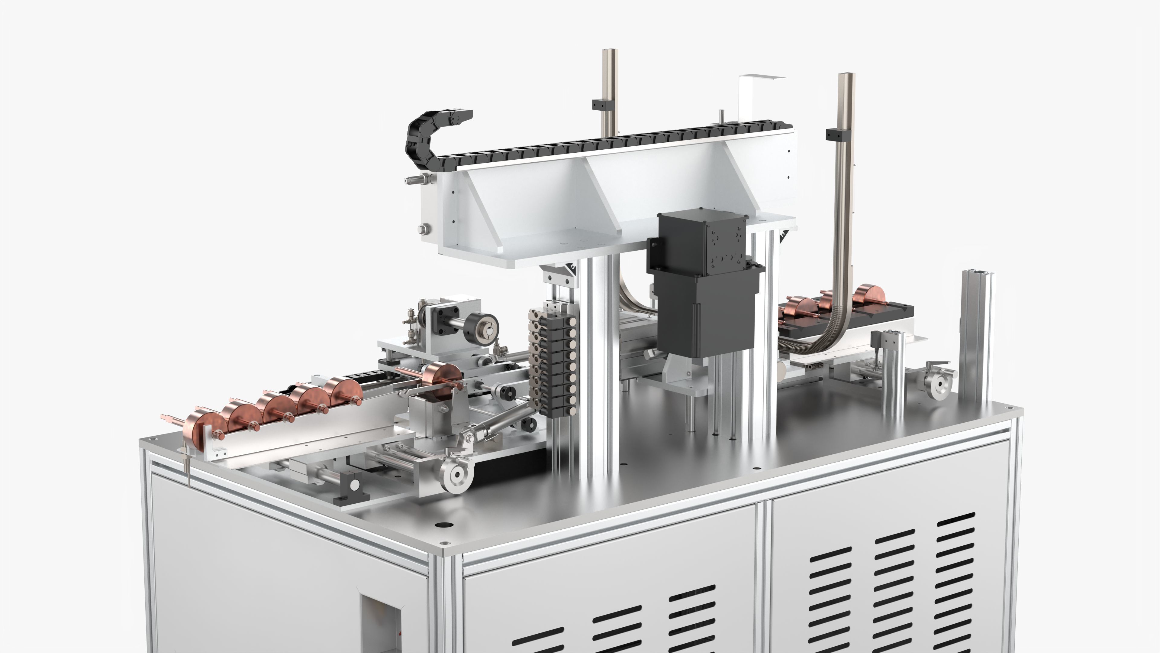 Spring and Anti-Rust Oil Assembly Machine 3D model | CGTrader