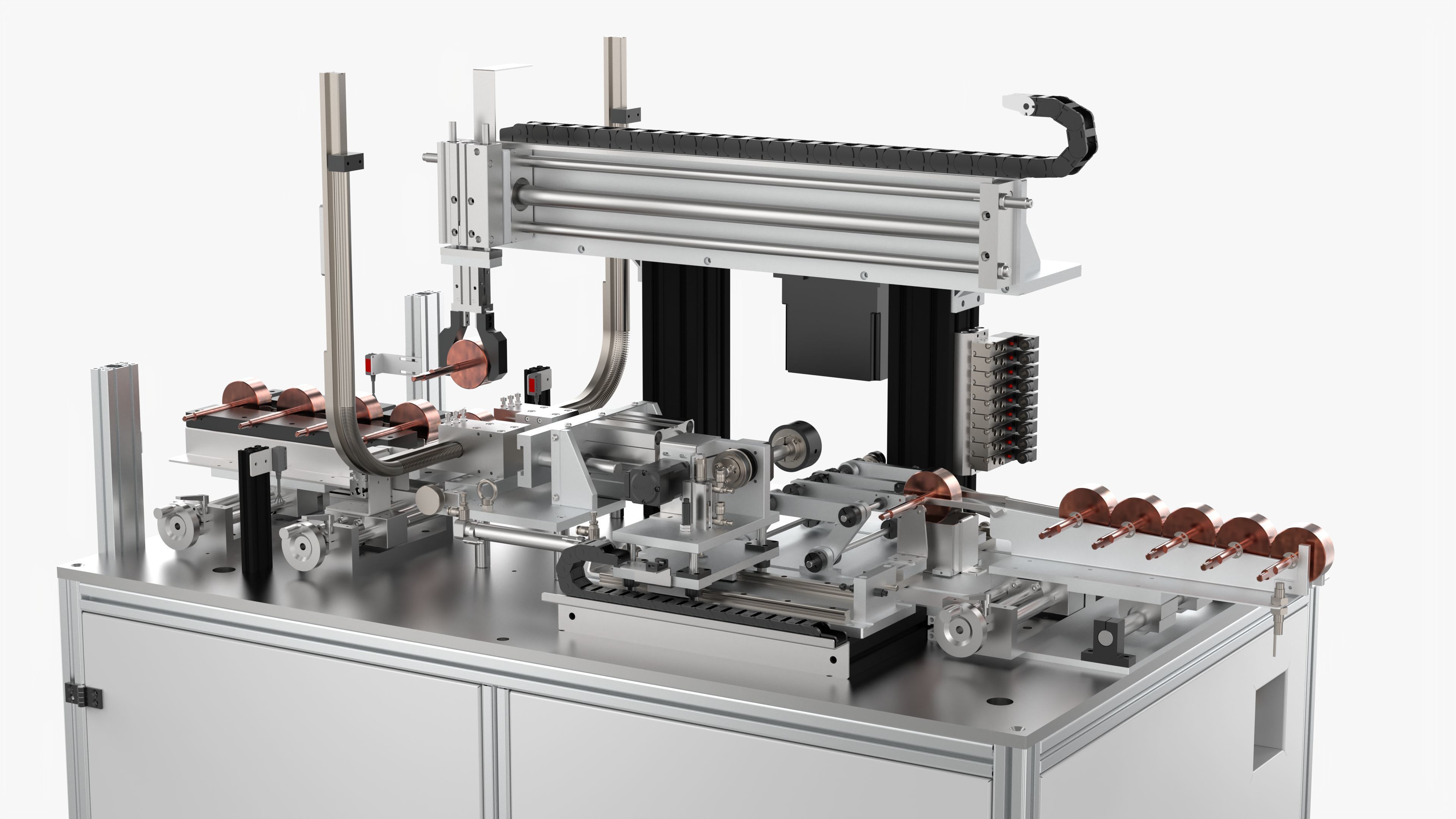 Spring and Anti-Rust Oil Assembly Machine 3D model | CGTrader