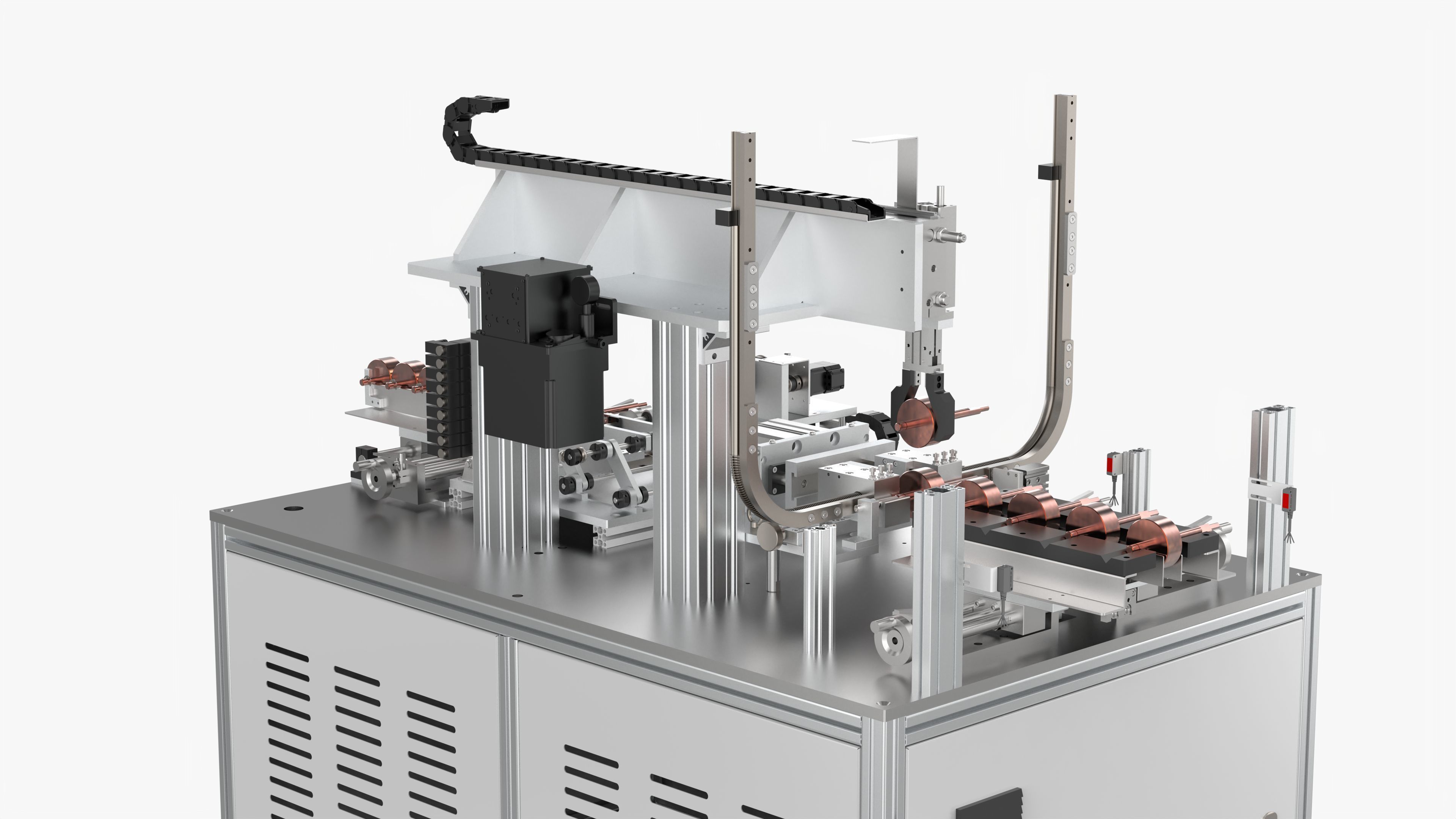 Spring and Anti-Rust Oil Assembly Machine 3D model | CGTrader