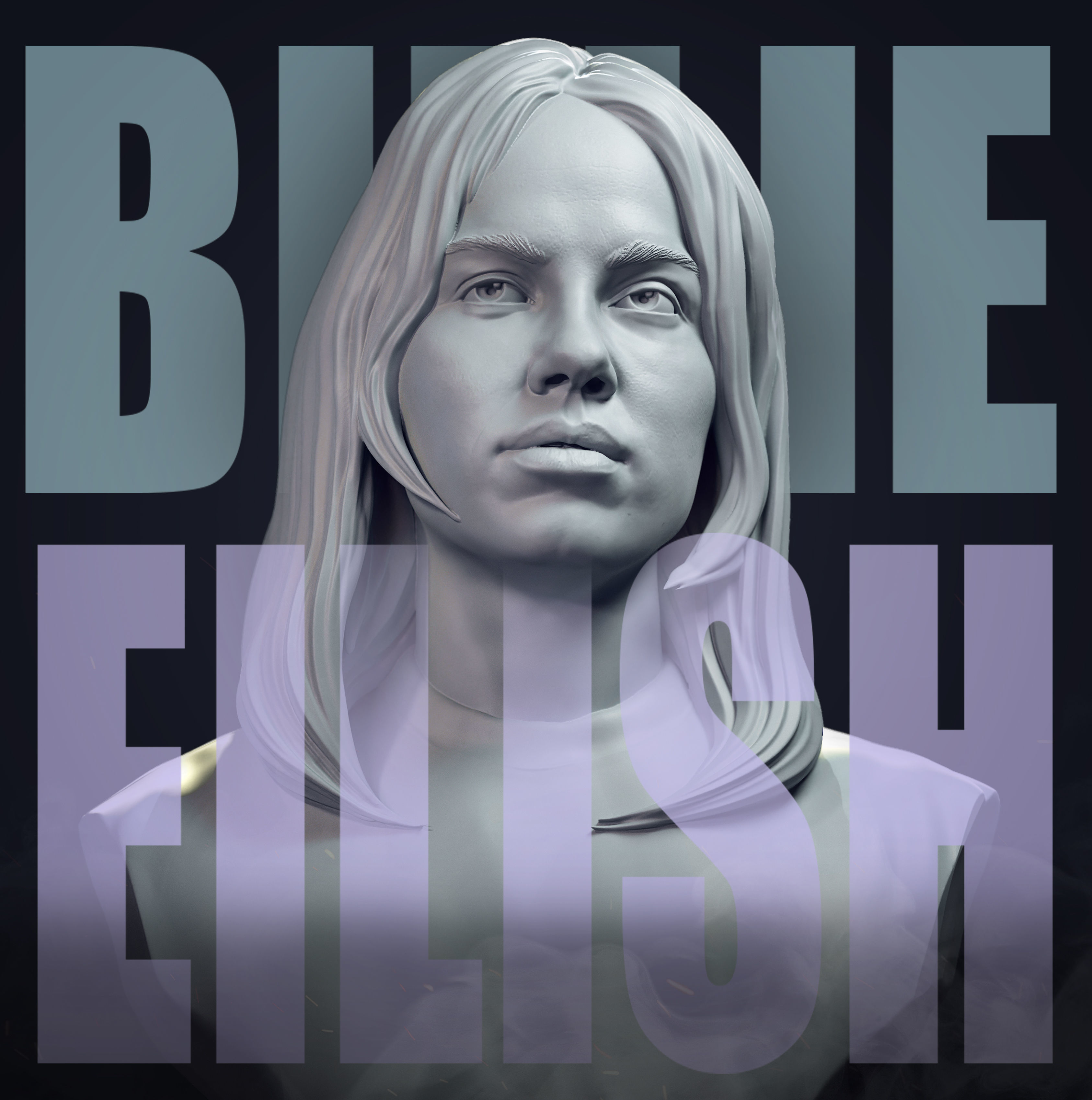 Billie Eilish 3D model 3D printable | CGTrader