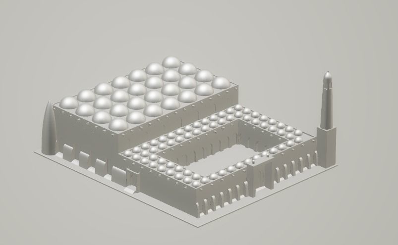 qatar state mosque 3D model 3D printable | CGTrader