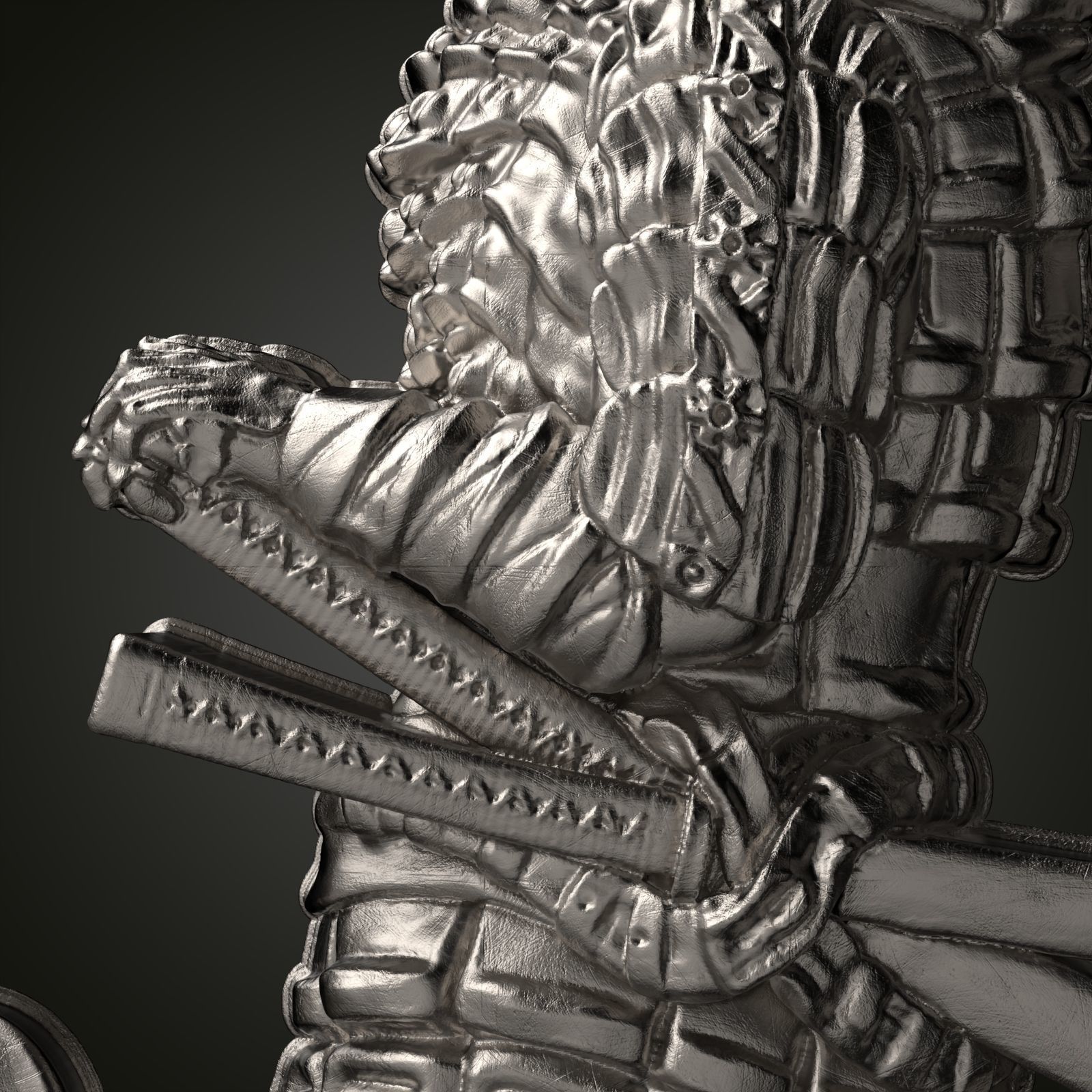 Samurai Oni Pendant 3D model 3D printable | CGTrader