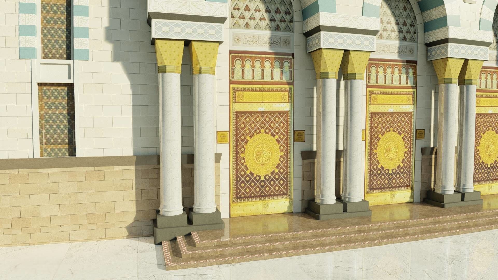 3D model Mosque Entrance A VR / AR / low-poly | CGTrader