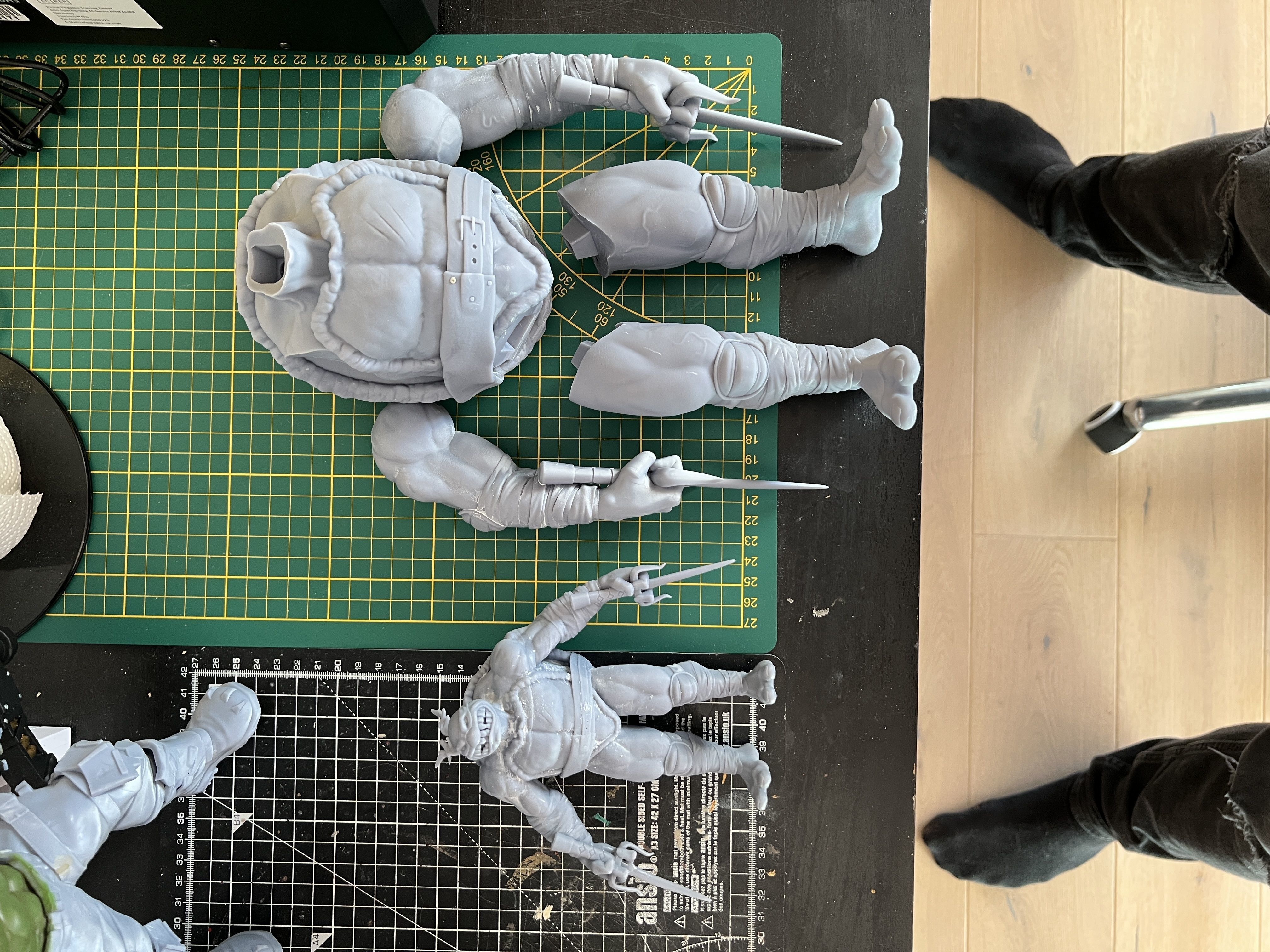 TMNT Turtle Raphael with Sais 3D model 3D printable | CGTrader