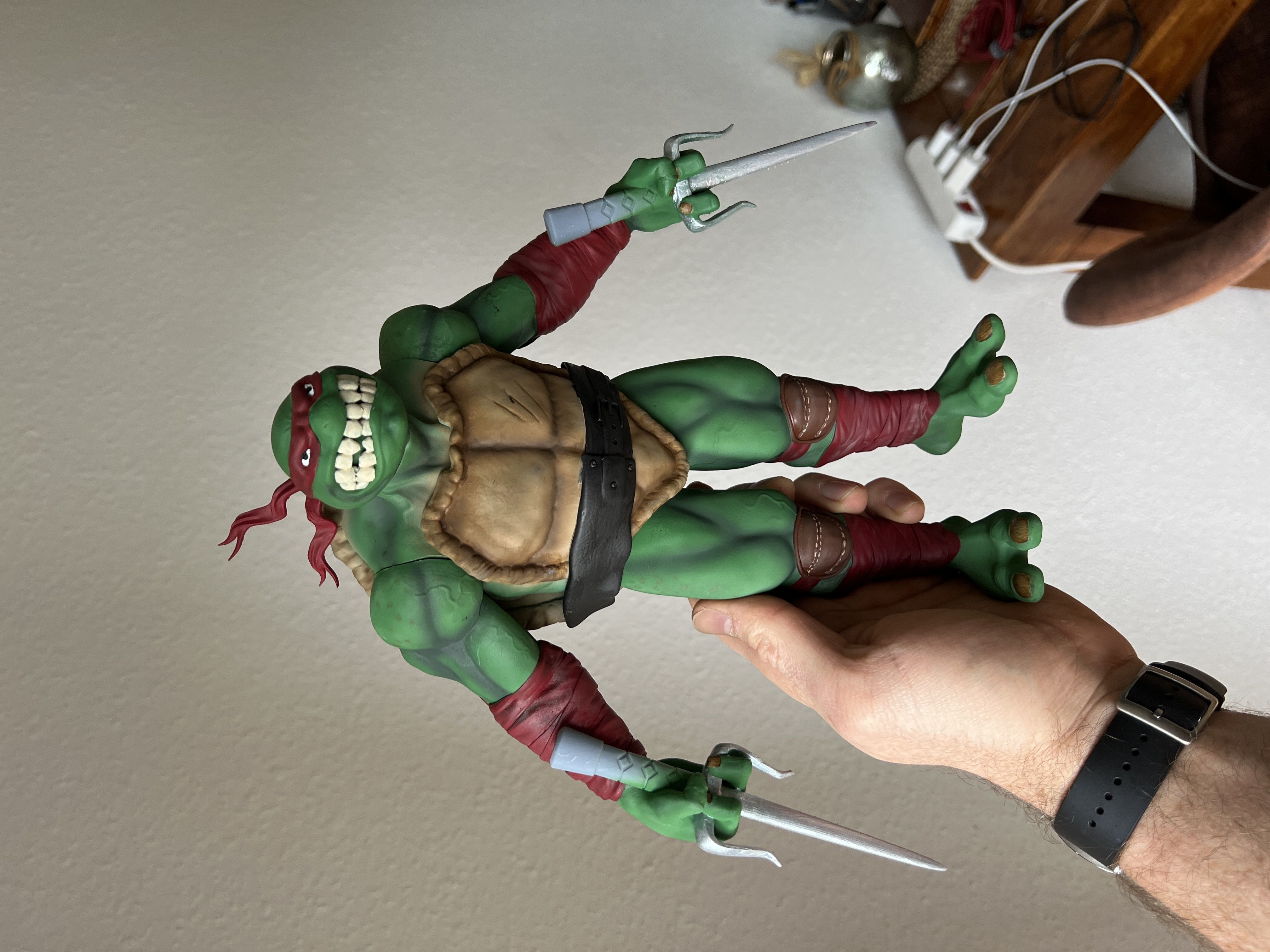 TMNT Turtle Raphael with Sais 3D model 3D printable | CGTrader