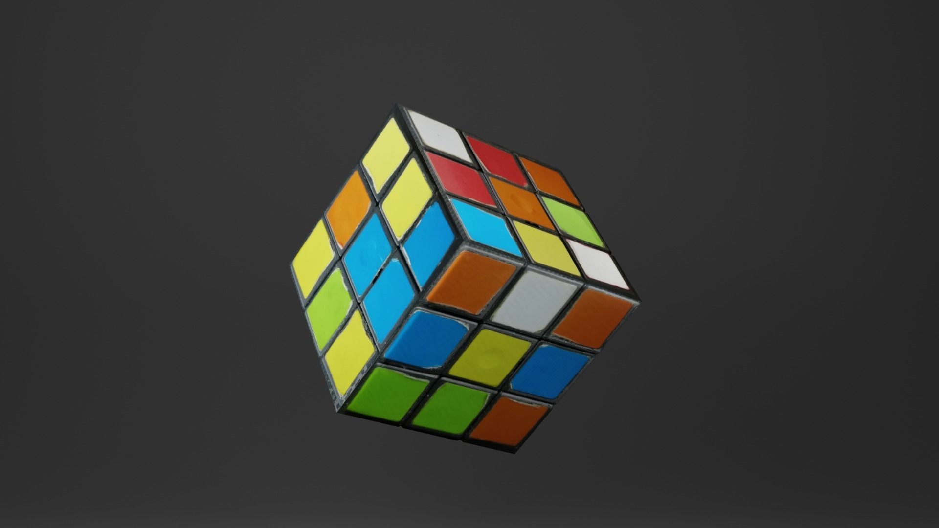 Realistic Rubik Cube free 3D model | CGTrader