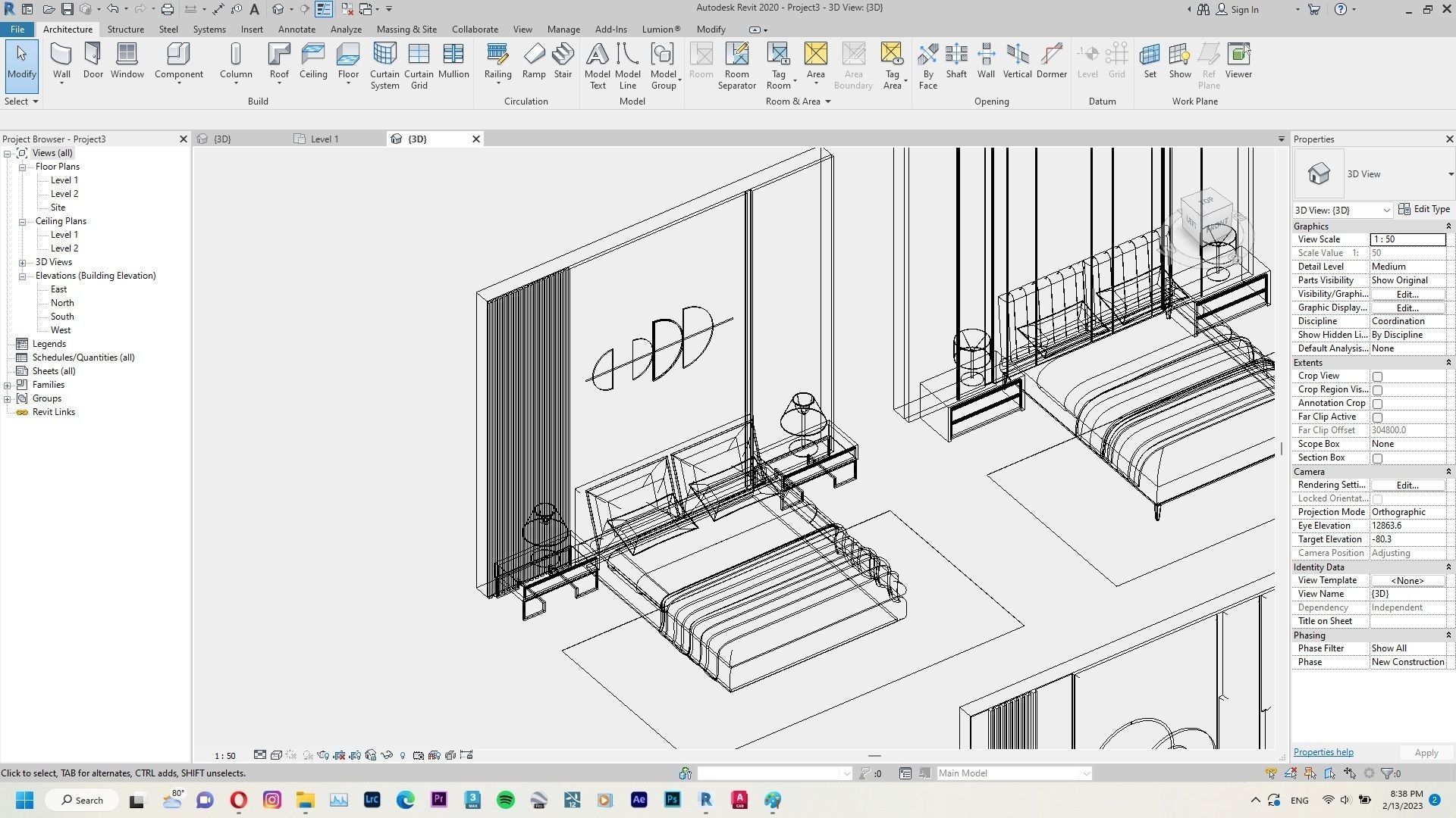 Bedroom Pack Revit Family Interior 3D model | CGTrader