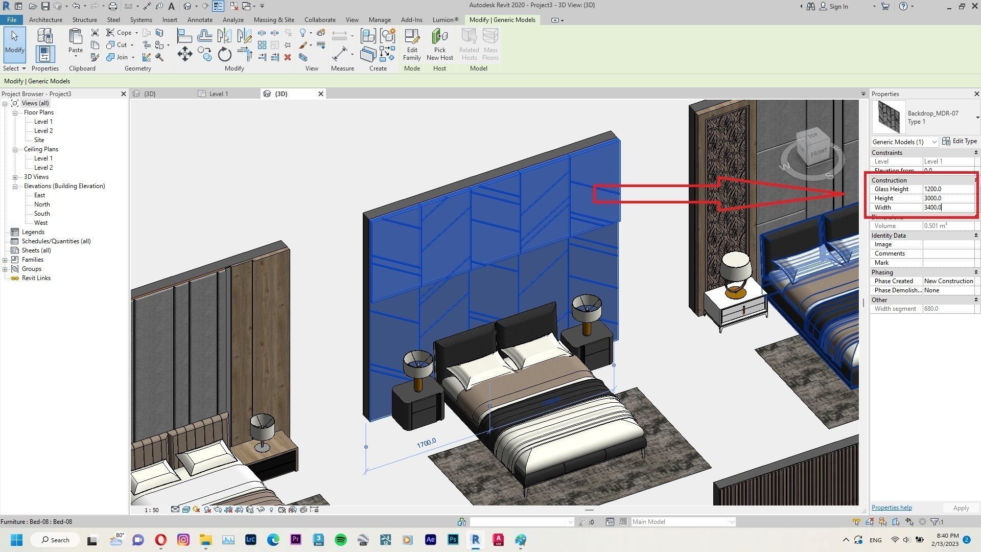 Bedroom Pack Revit Family Interior 3D model | CGTrader