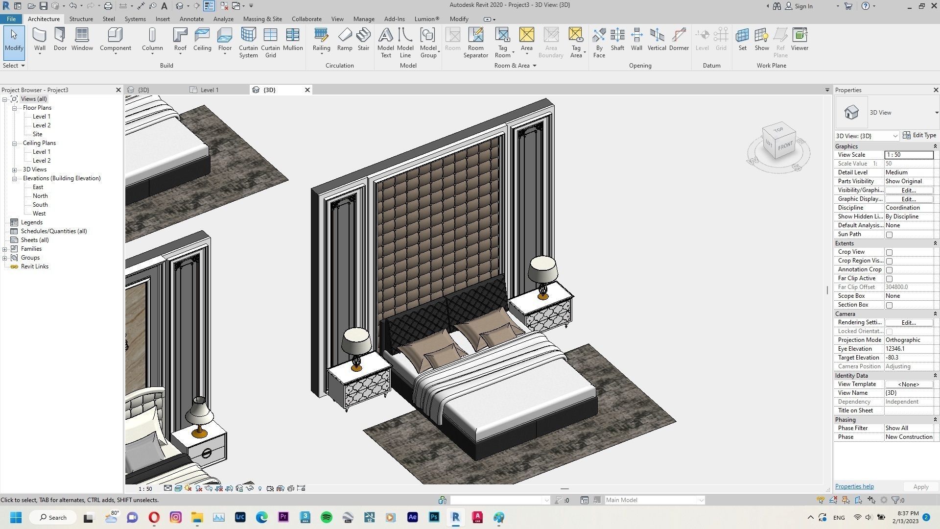 Bedroom Pack Revit Family Interior 3D model | CGTrader