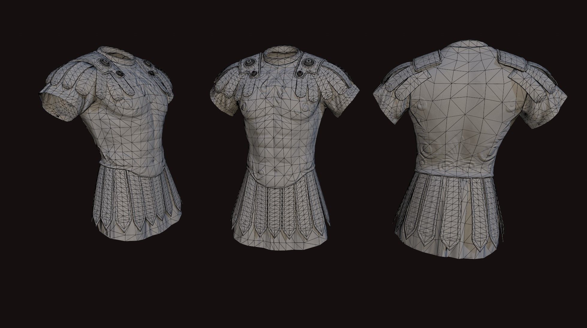 3D model Roman Armor VR / AR / low-poly | CGTrader