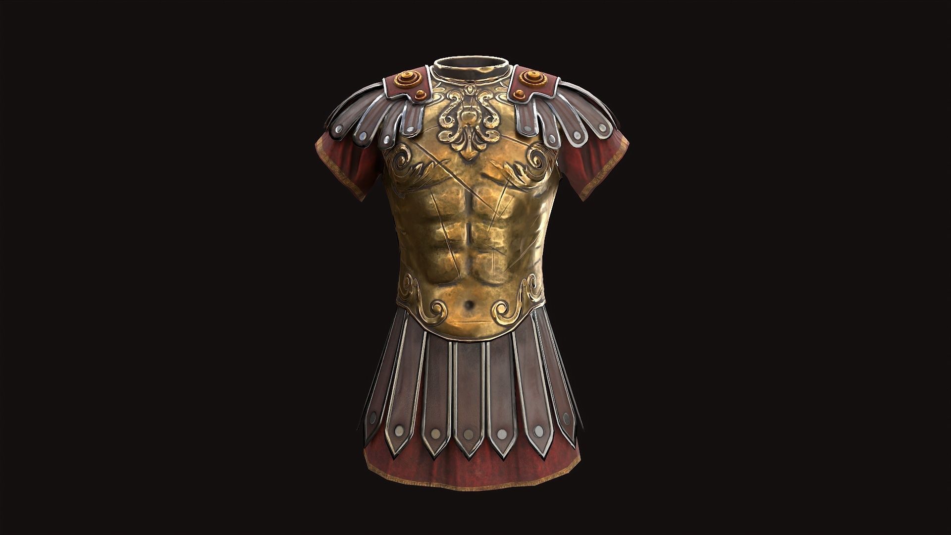 3D model Roman Armor VR / AR / low-poly | CGTrader