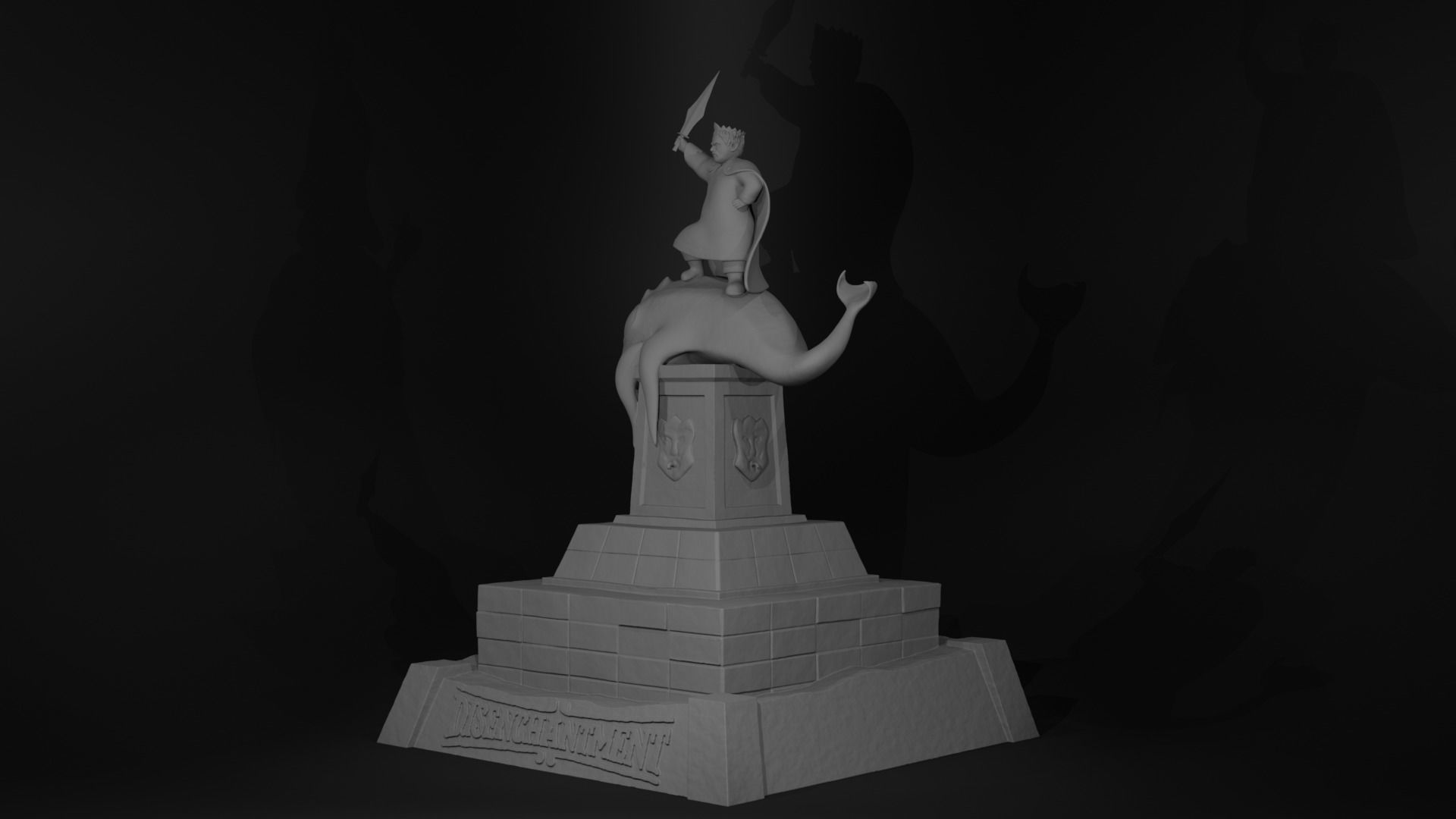 King Zog from Disenchantment with a stash inside 3D model 3D printable ...