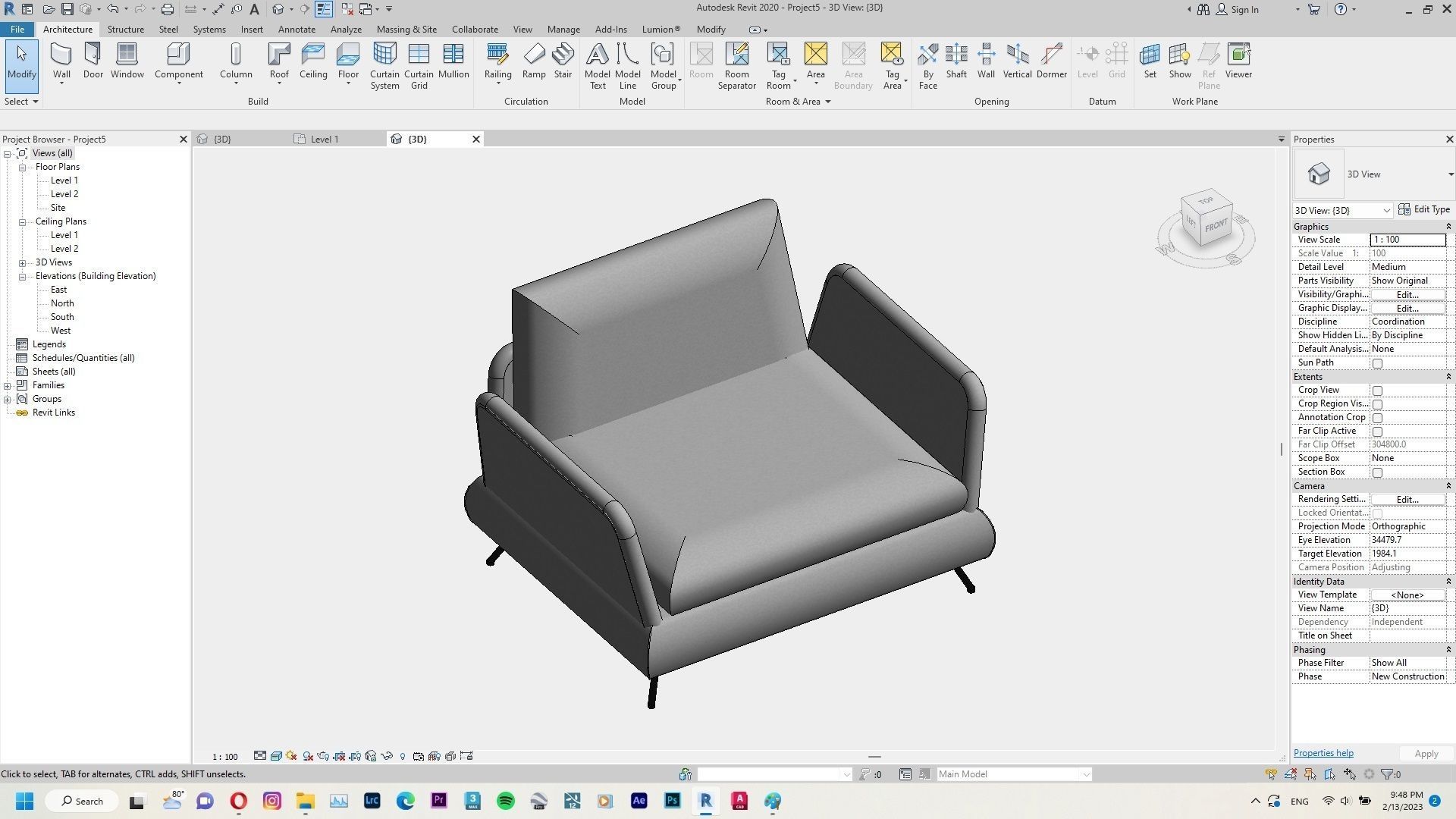 Sofa Pack Revit Family Interior 3D model | CGTrader
