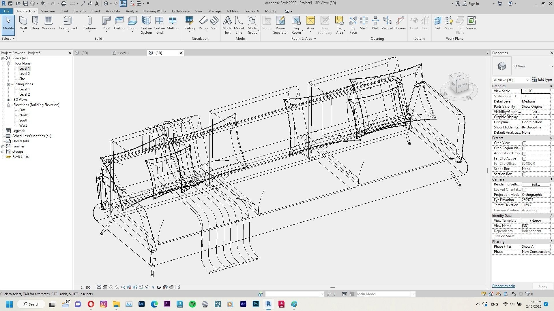 Sofa Pack Revit Family Interior 3D model | CGTrader