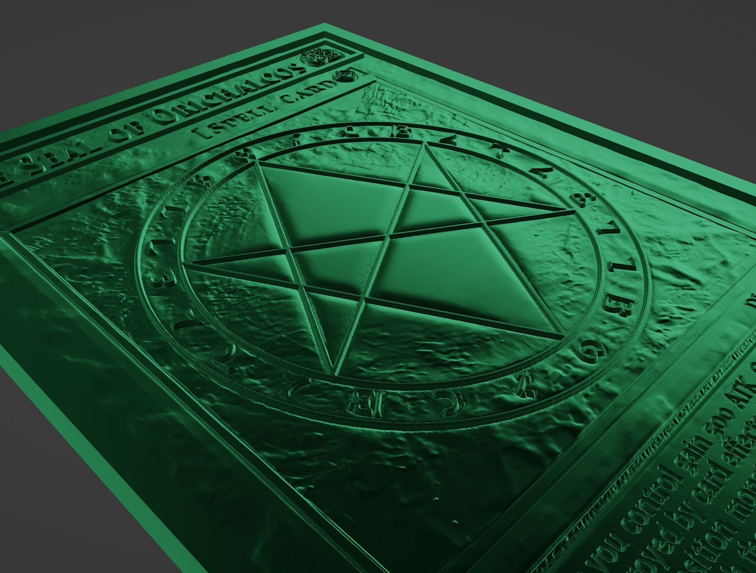 the seal of orichalcos 3D model 3D printable | CGTrader
