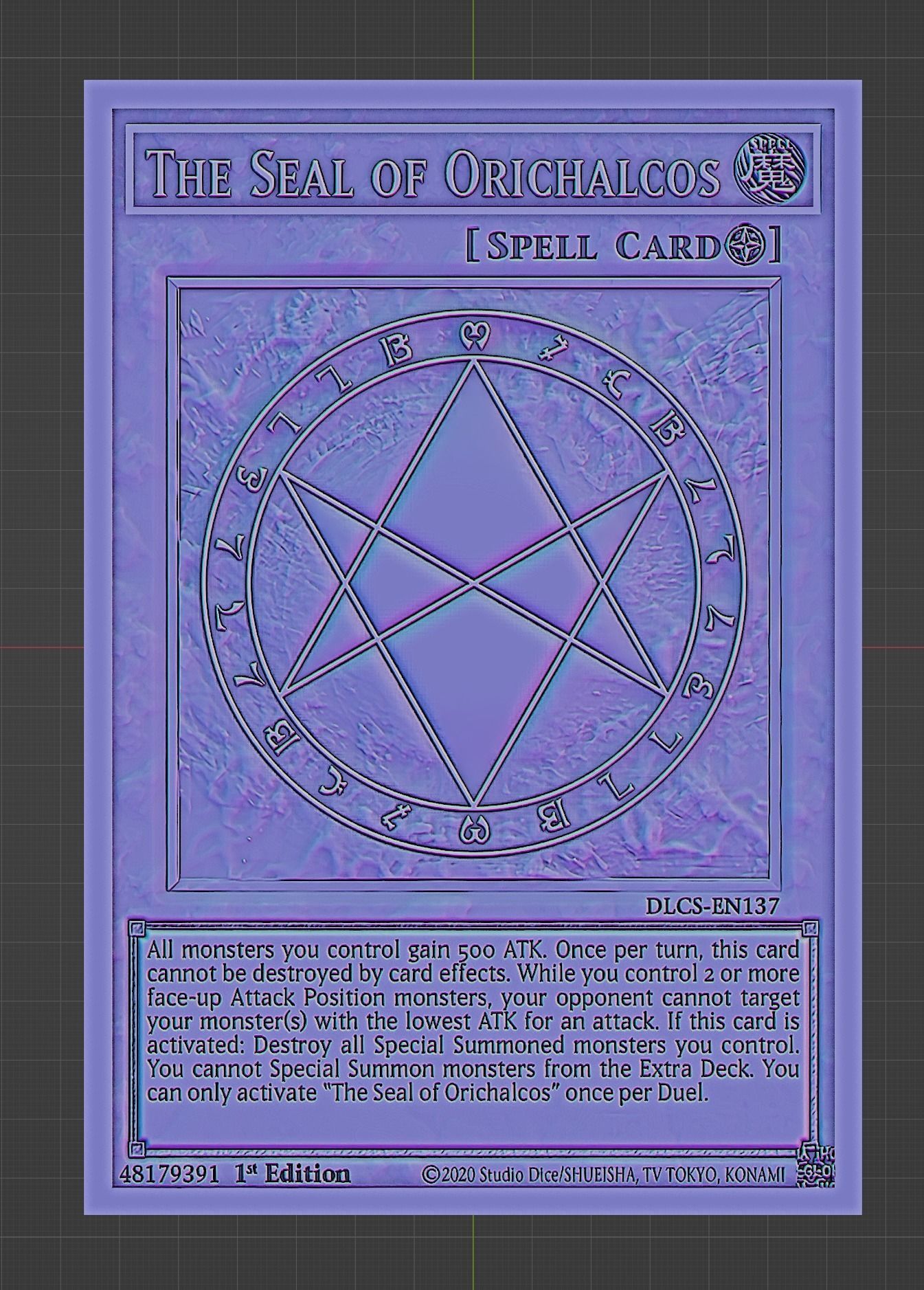 the seal of orichalcos 3D model 3D printable | CGTrader