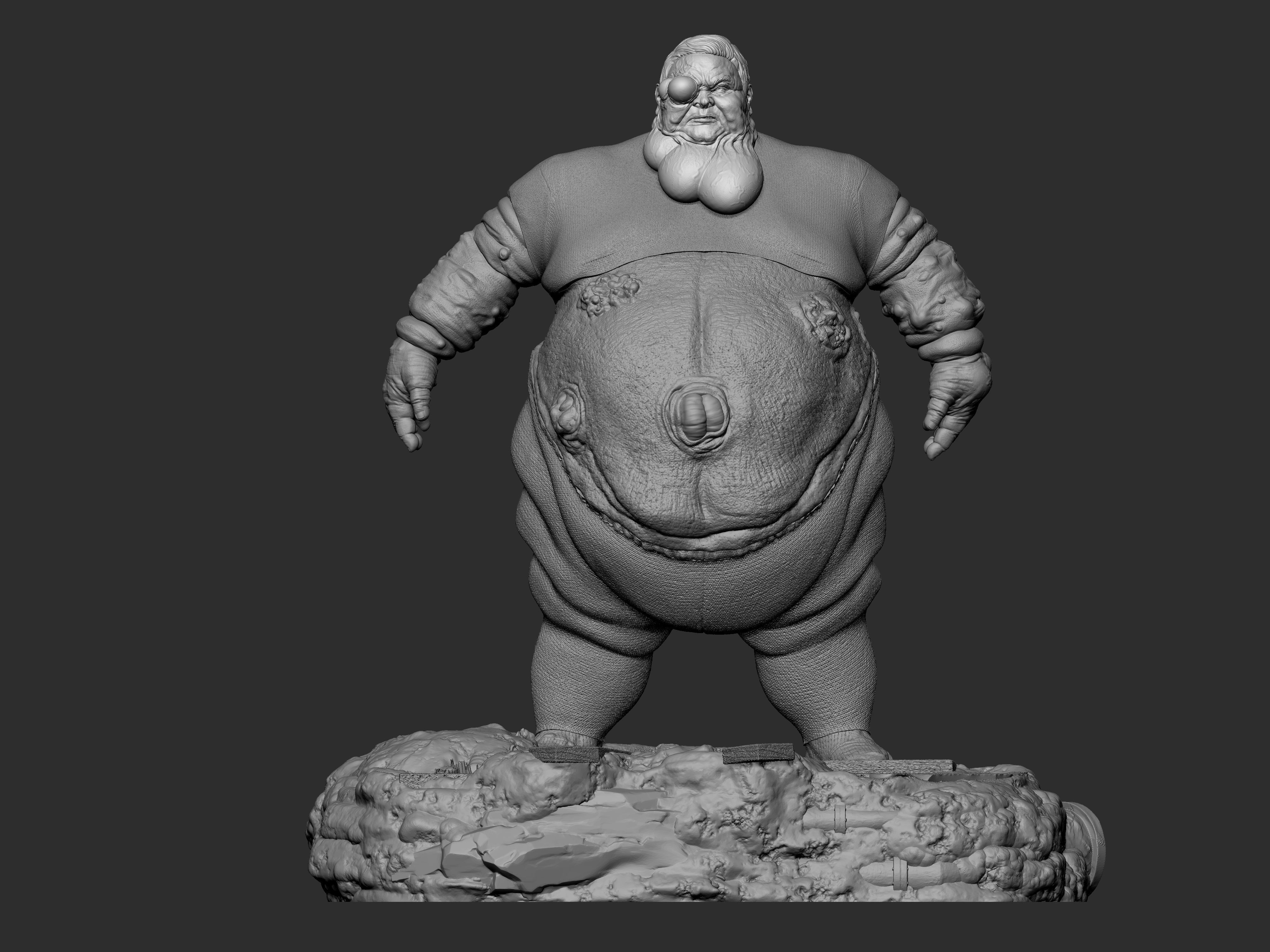 Fat Zombie Boomer Left 4 Dead Stl 3d Model 3d Printable Cgtrader