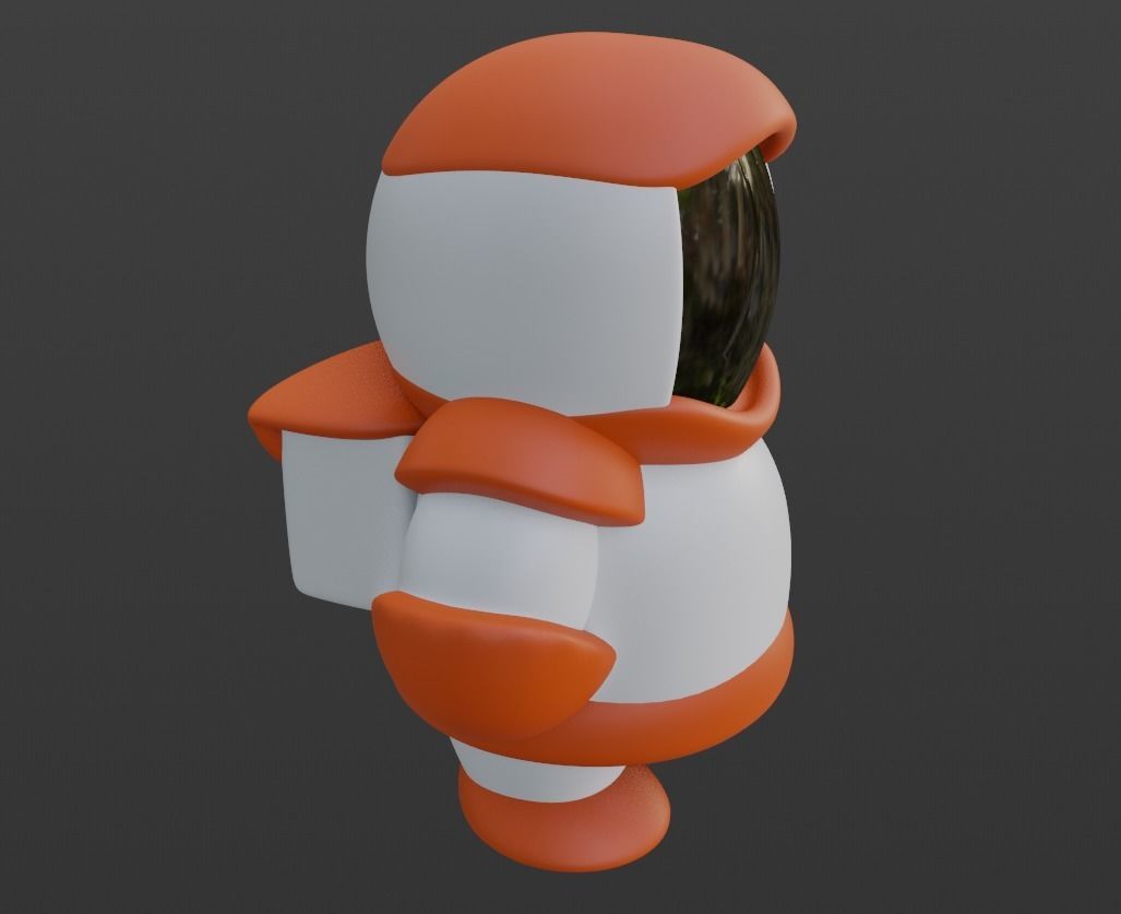 Cartoon Astronaut 3D model | CGTrader