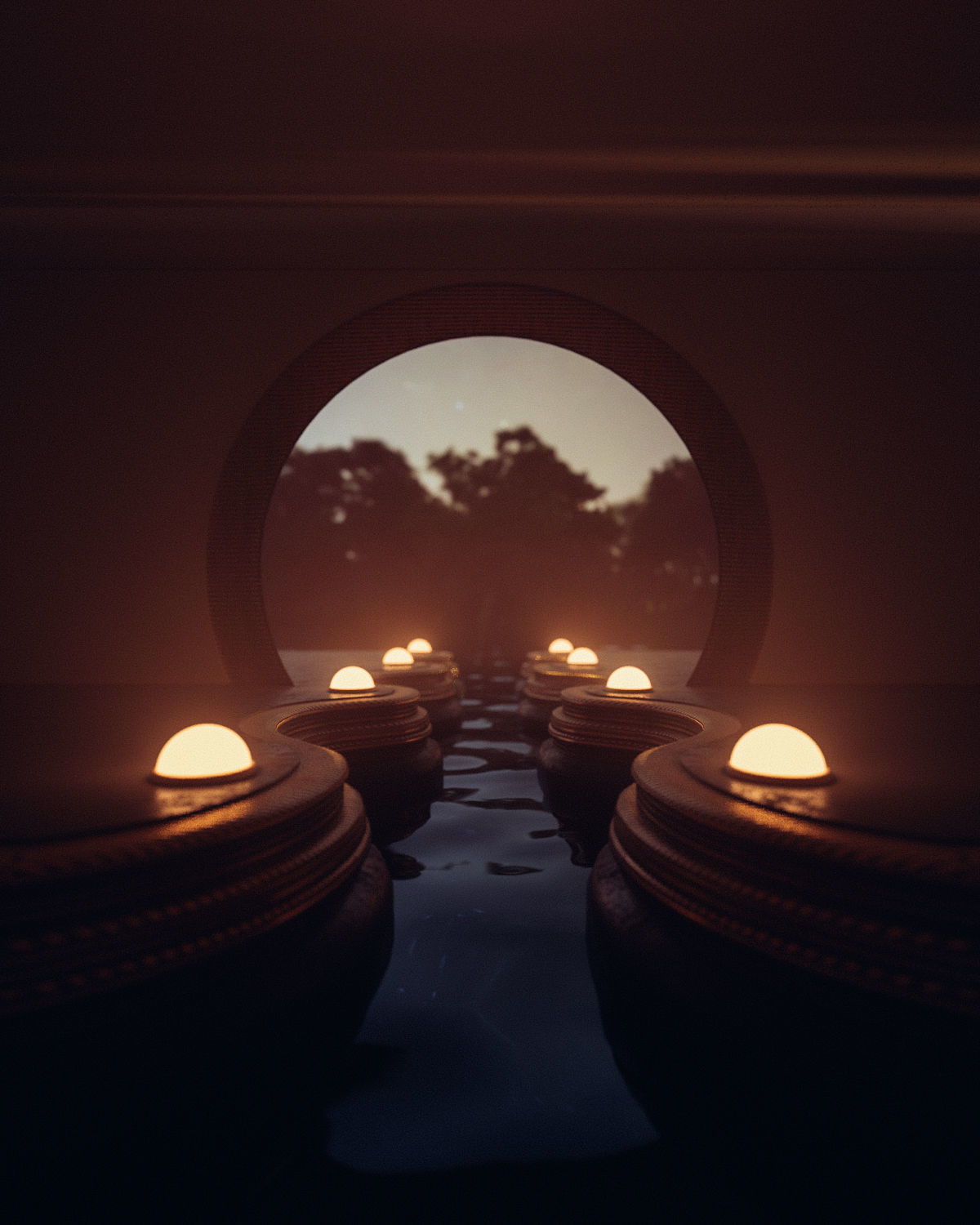 Aesthetic Scene Dreamscape Lagoon 3D model | CGTrader