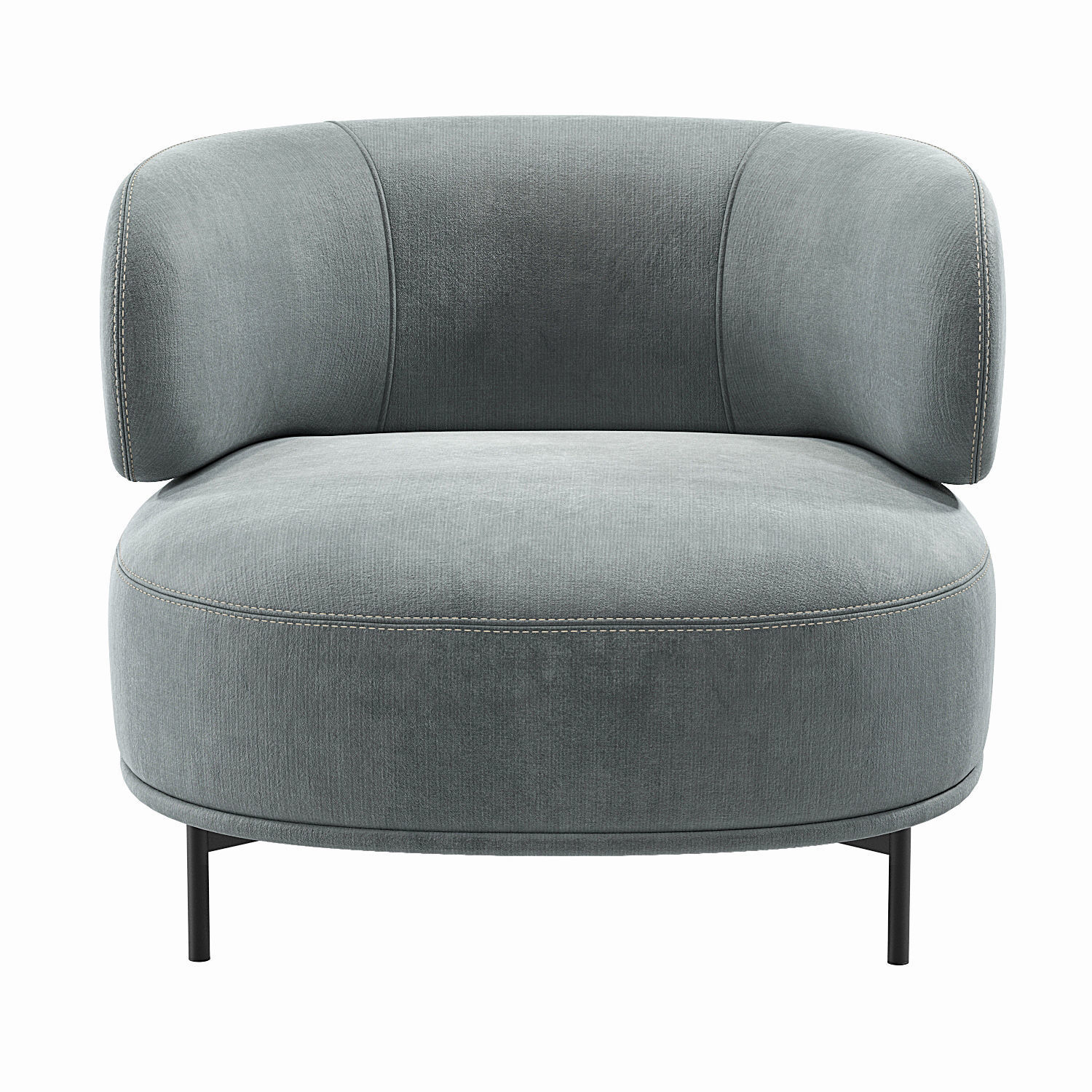 Akiko Lounge Chair Gallotti Radice Buratti 3D model | CGTrader
