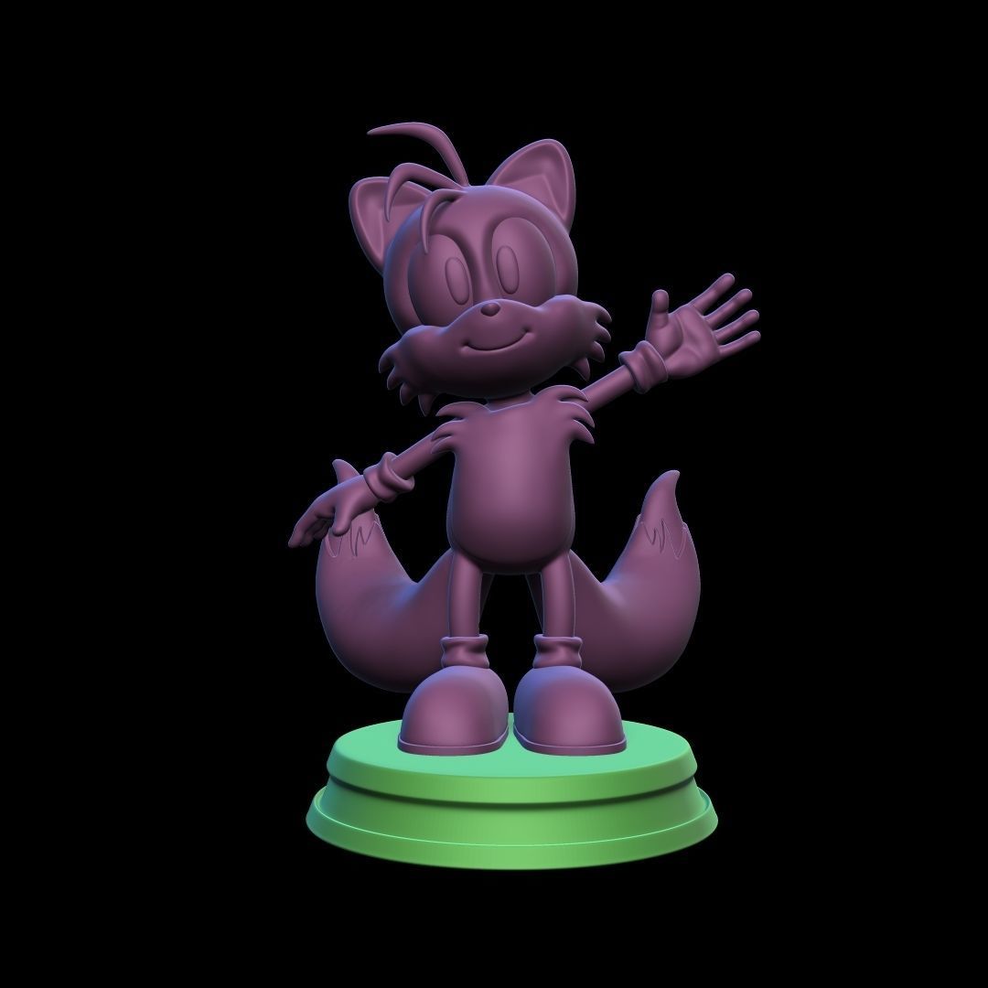 TAILS SONIC 3D model 3D printable | CGTrader